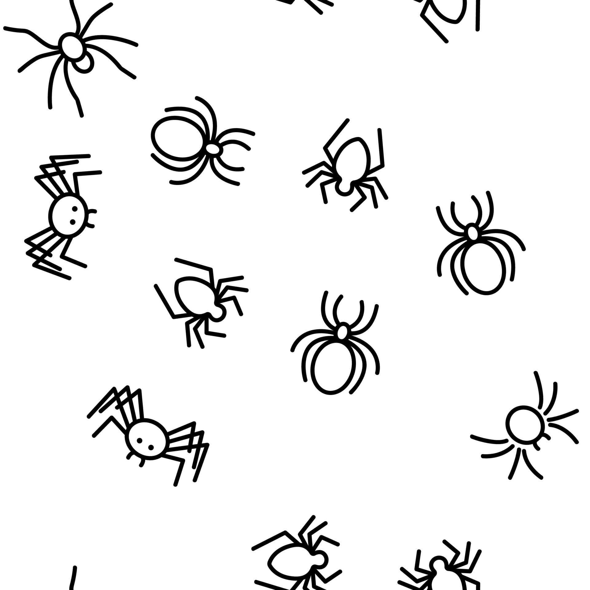 Spider Vector Seamless Pattern 10345011 Vector Art at Vecteezy