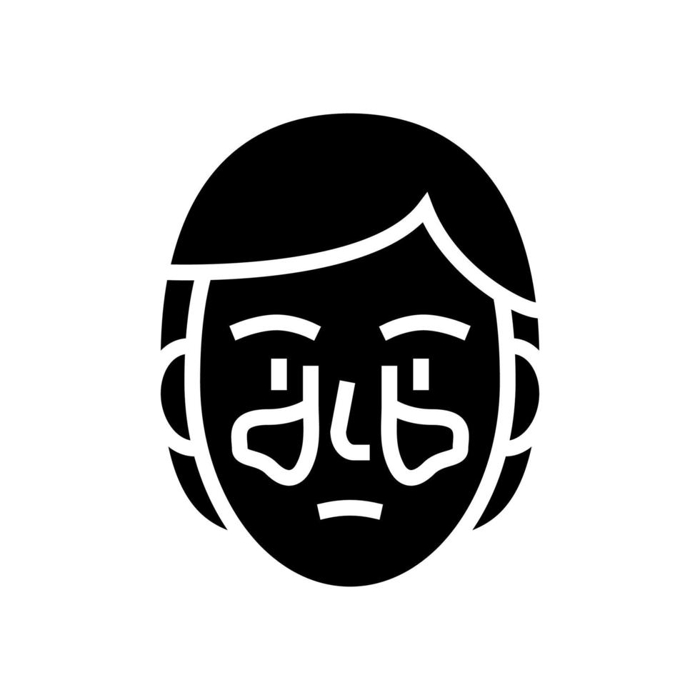 Sinusitis Disease Line Icon Vector Illustration 10347839 Vector Art At