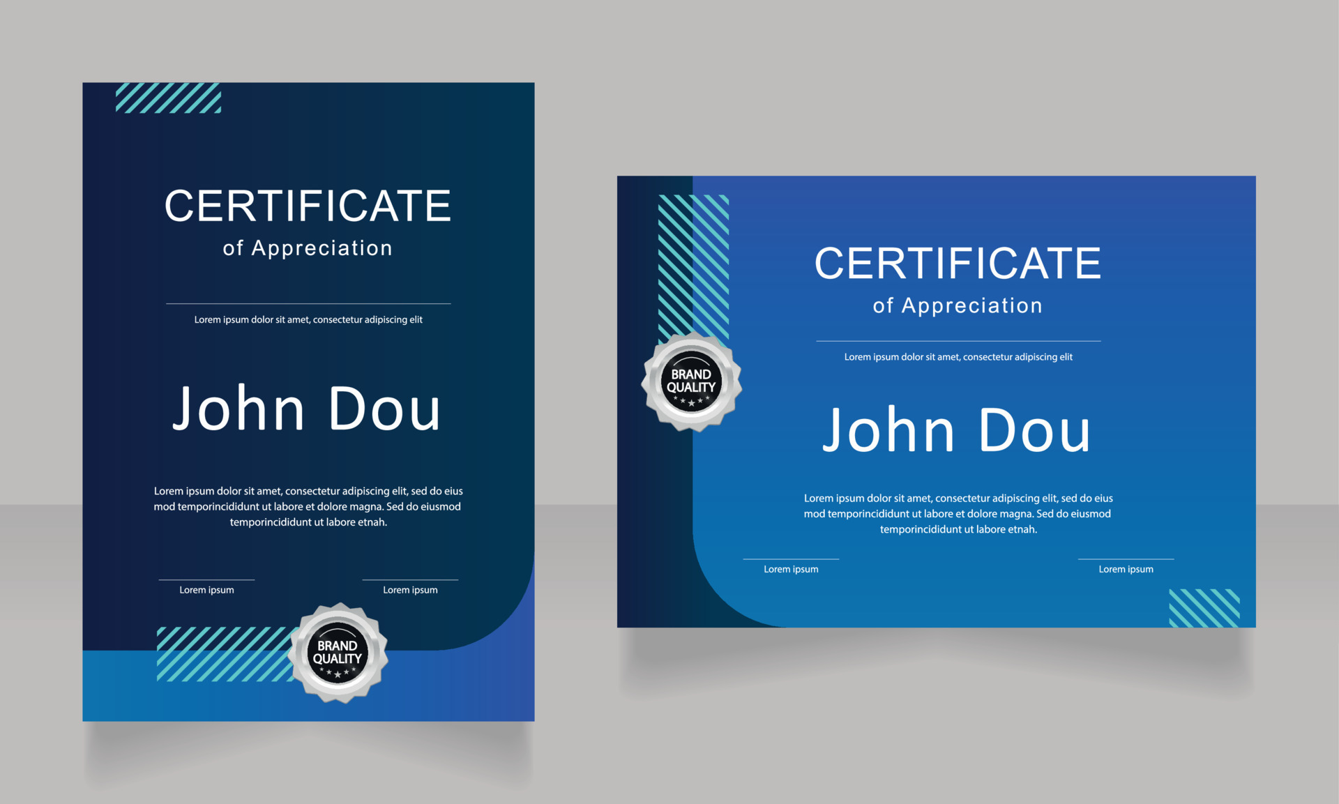 Course Participant Appreciation Certificate Design Templates Set course-participant-appreciation-certificate-design-templates-set