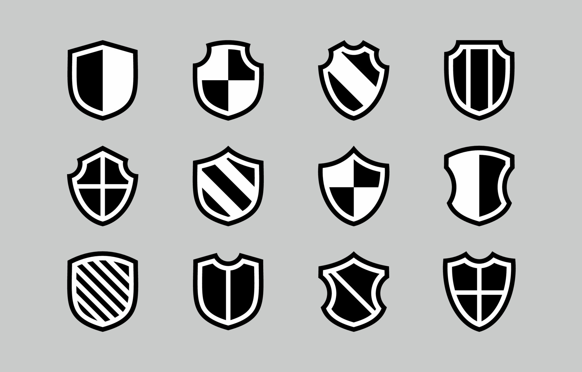 Shield Shape Flat Bold Color Icon Collection 10350000 Vector Art At shield-shape-flat-bold-color-icon-collection-10350000-vector-art-at
