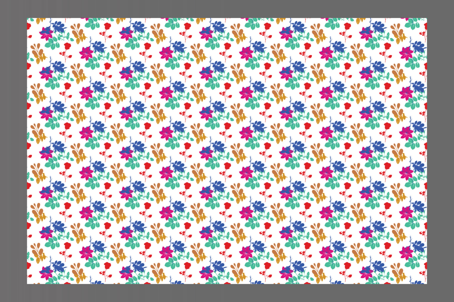 Seamless Pattern Elements Flower Ditsy Pro Vector 10352367 Vector Art ...
