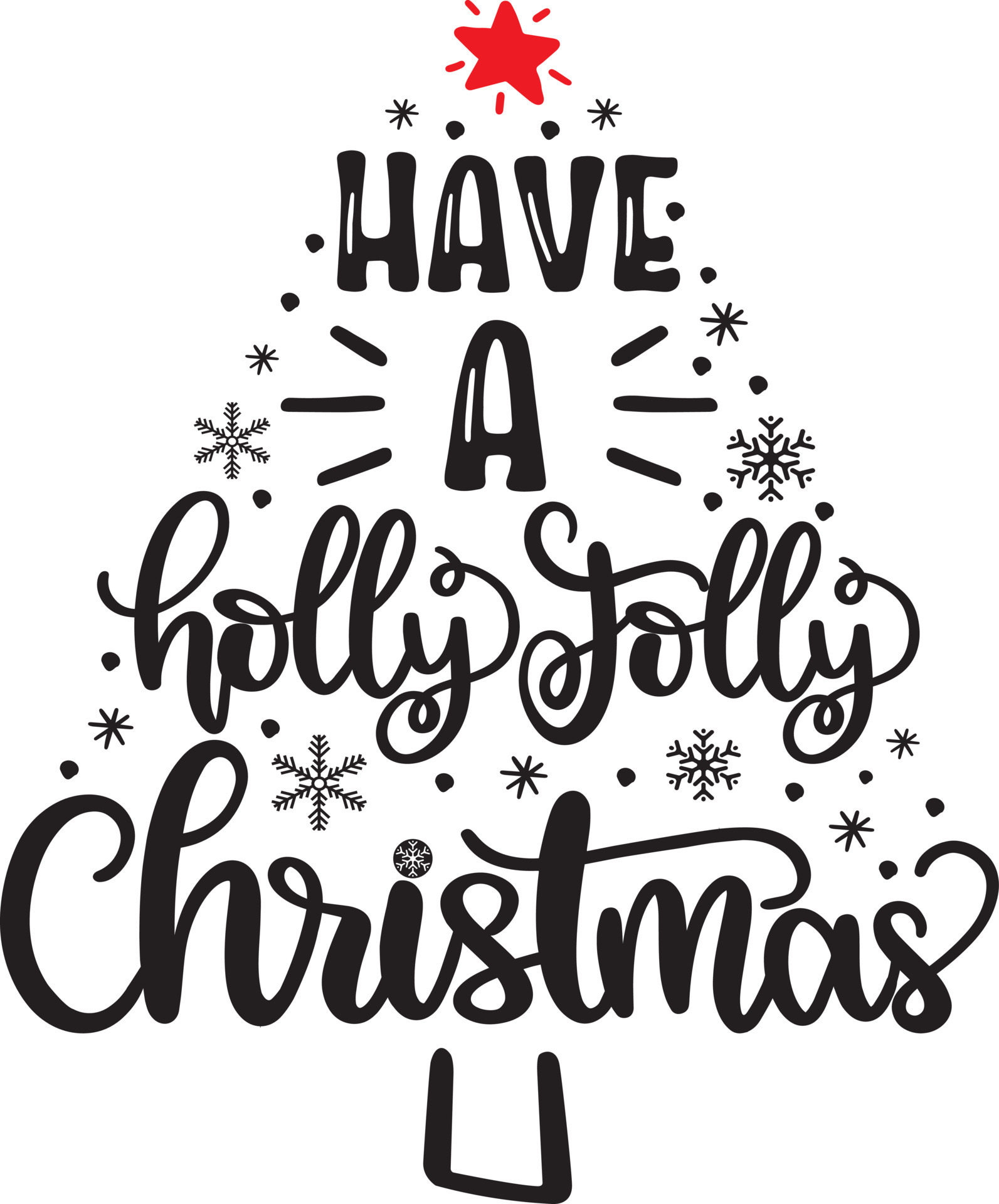 Have A Holly Jolly Christmas Vector File 10352641 Vector Art At Vecteezy