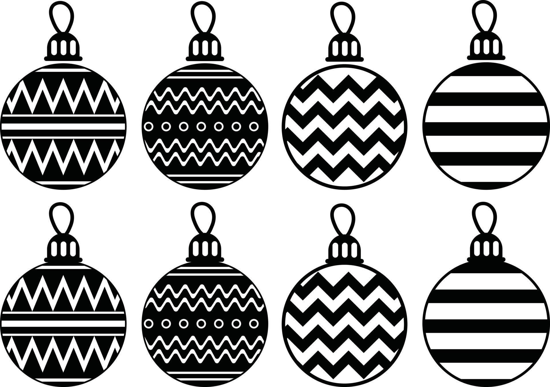 Christmas Ornaments 2 Vector, Christmas Vector, Santa Vector 10352737 ...