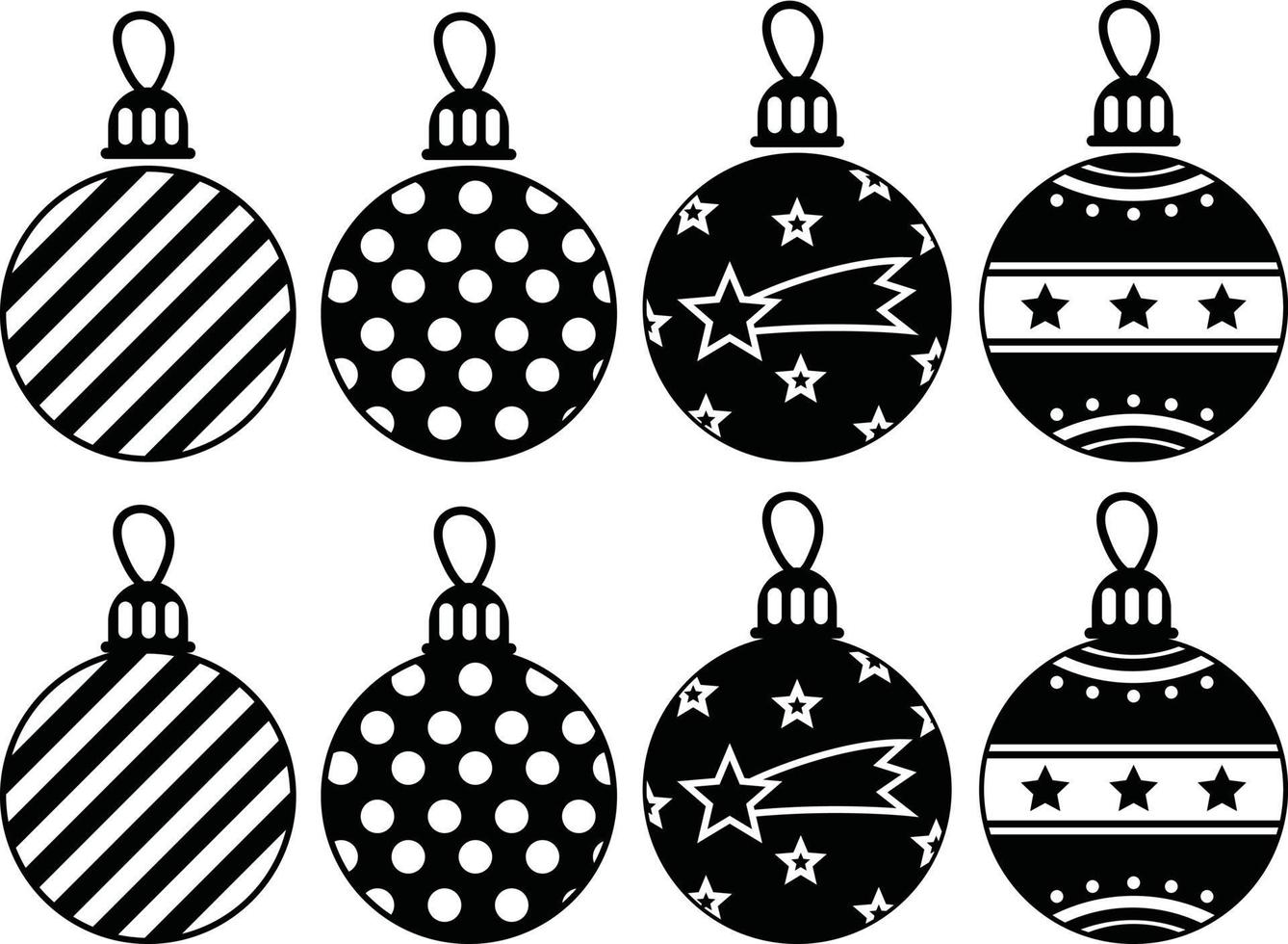 Christmas Ornaments 1 Vector, Christmas Vector, Santa Vector 10352798 ...