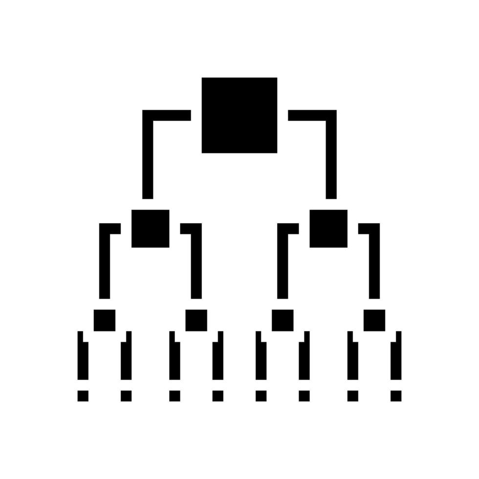 Binary Decision Diagram Glyph Icon Vector Illustration 10353084 Vector Art At Vecteezy