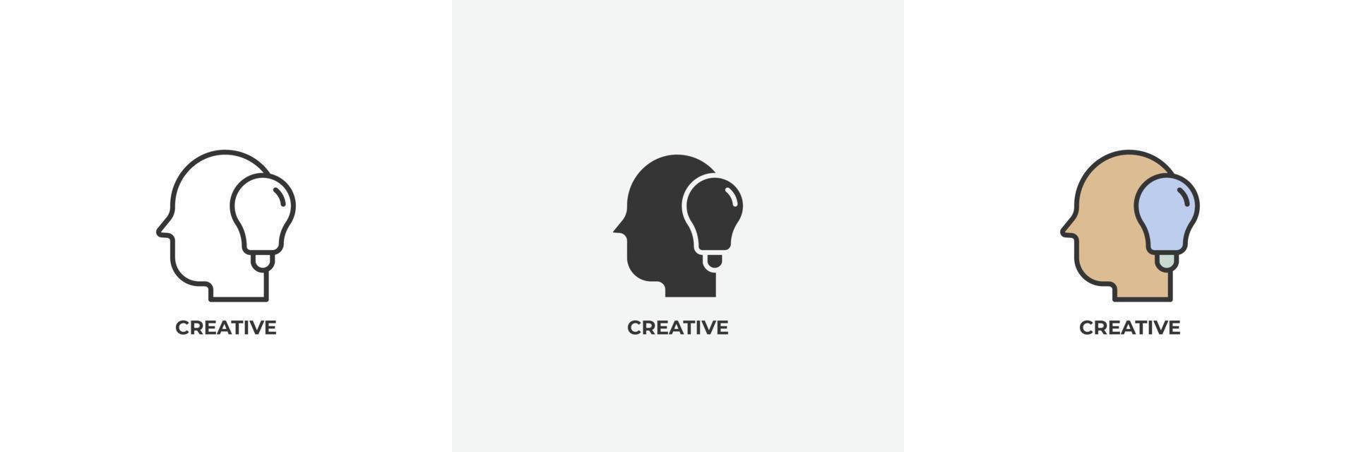 Creative Icon Line Solid And Filled Outline Colorful Version Outline And Filled Vector Sign