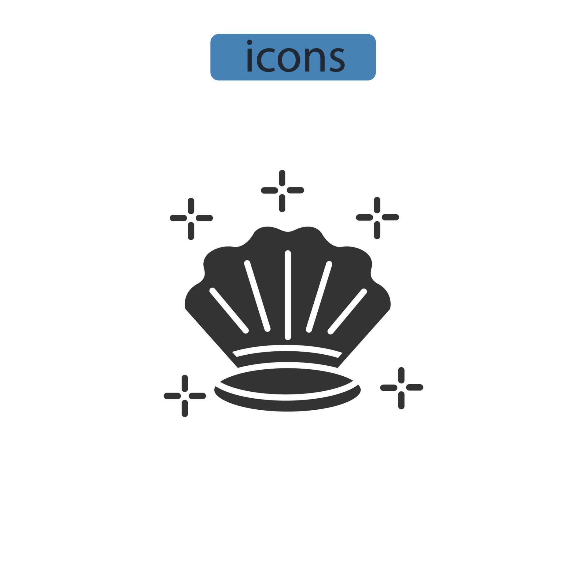 Shell icons symbol vector elements for infographic web 10355759 Vector ...