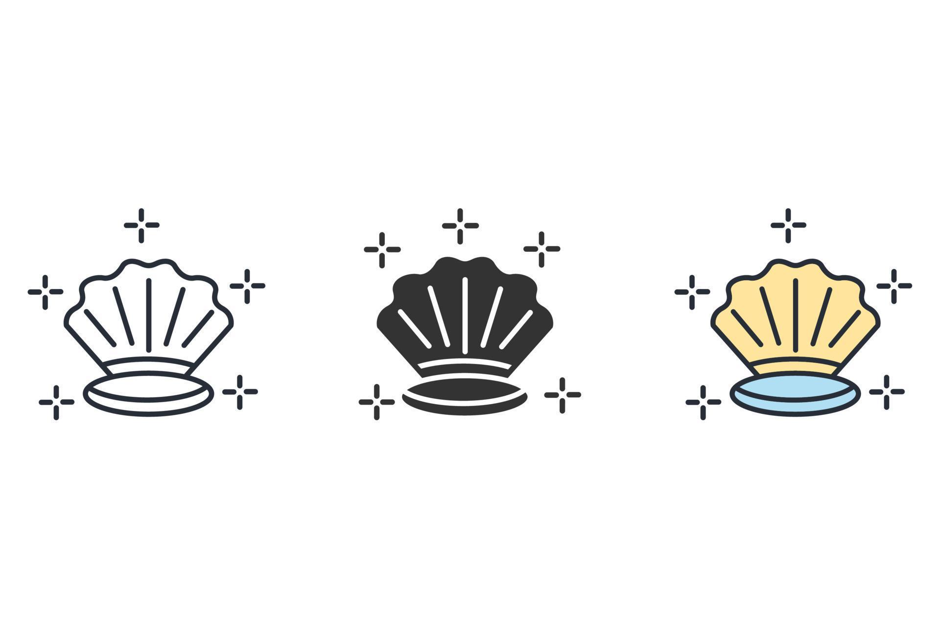 Shell icons symbol vector elements for infographic web 10355812 Vector ...