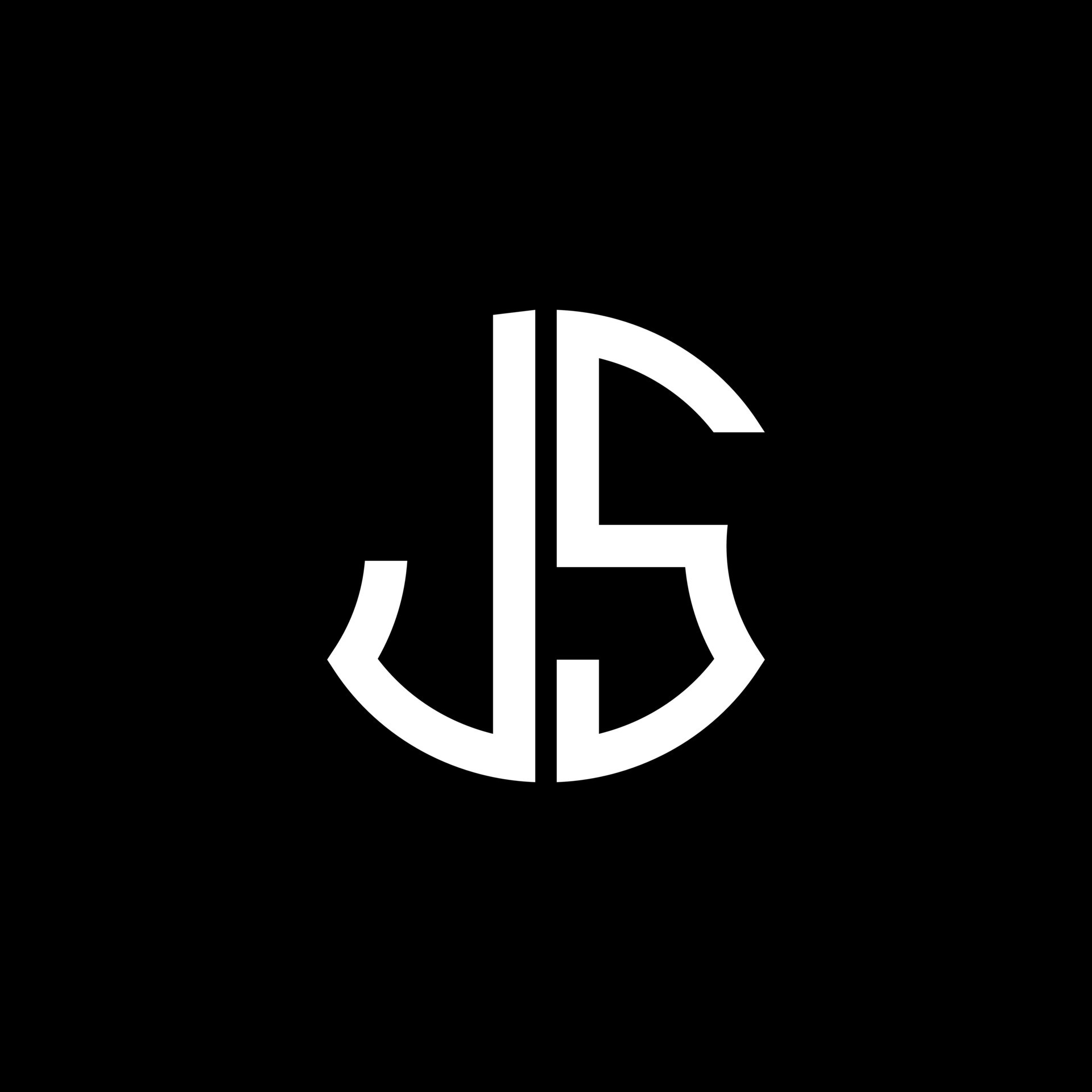 JS letter logo creative design with vector graphic, Abc simple and ...