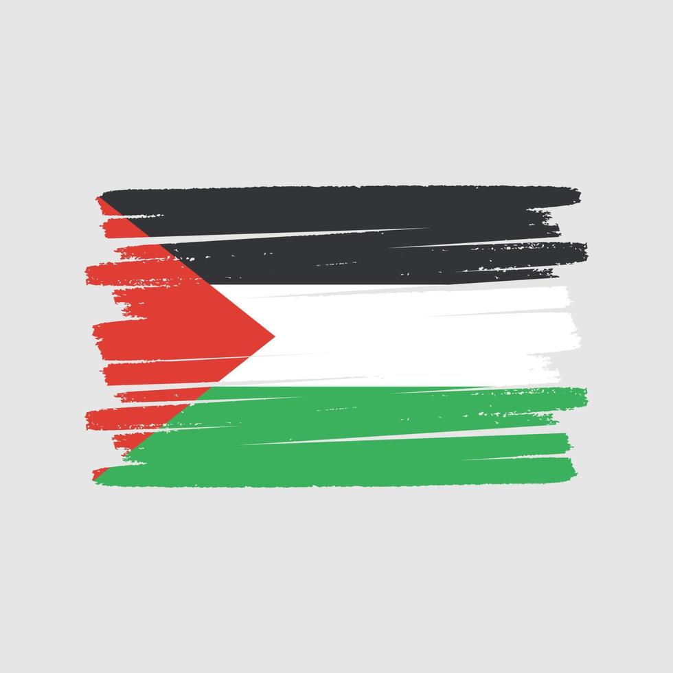 Palestine Flag Brush National Flag 10364366 Vector Art At Vecteezy