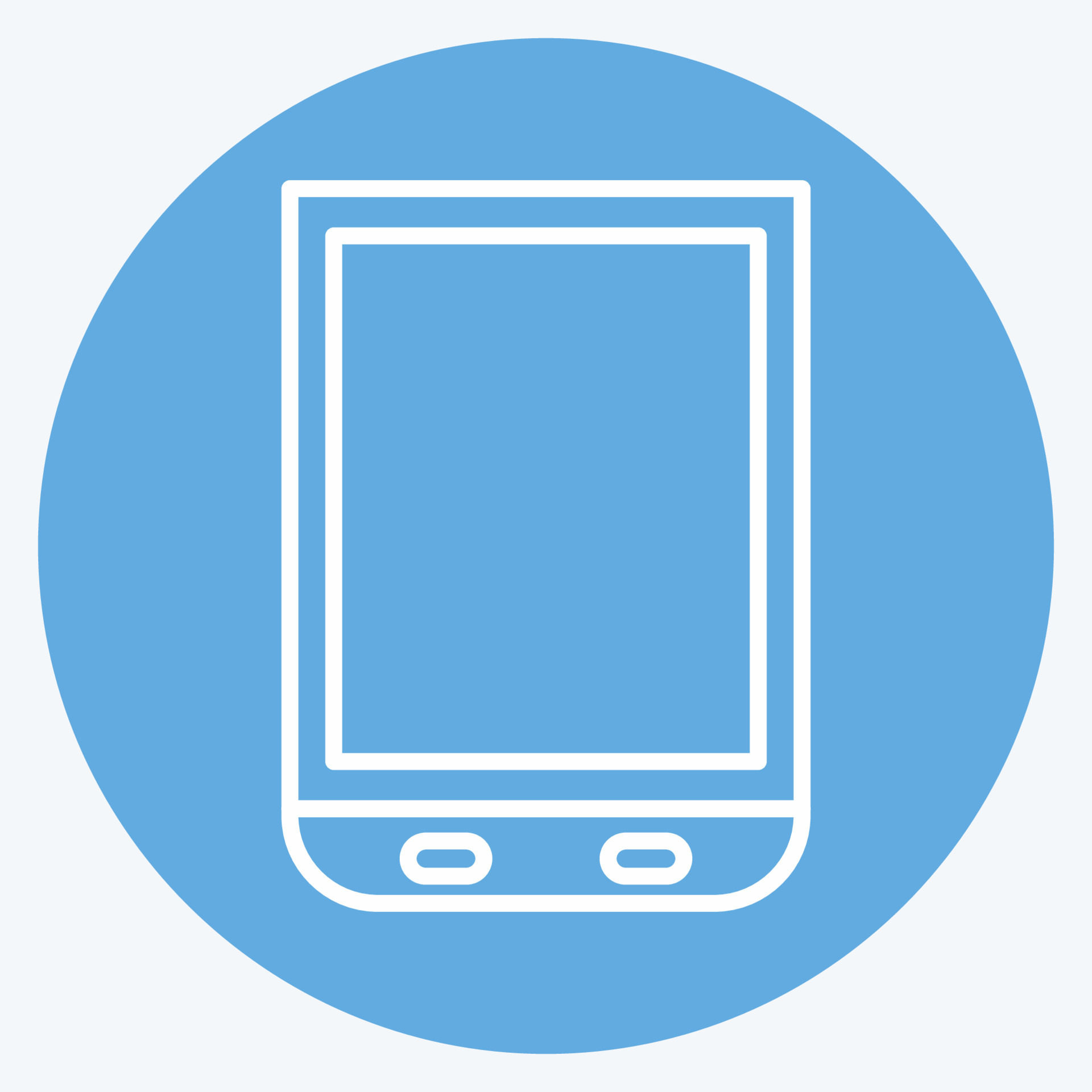 Icon Scanner Suitable For Computer Components Symbol Blue Eyes Style Simple Design Editable