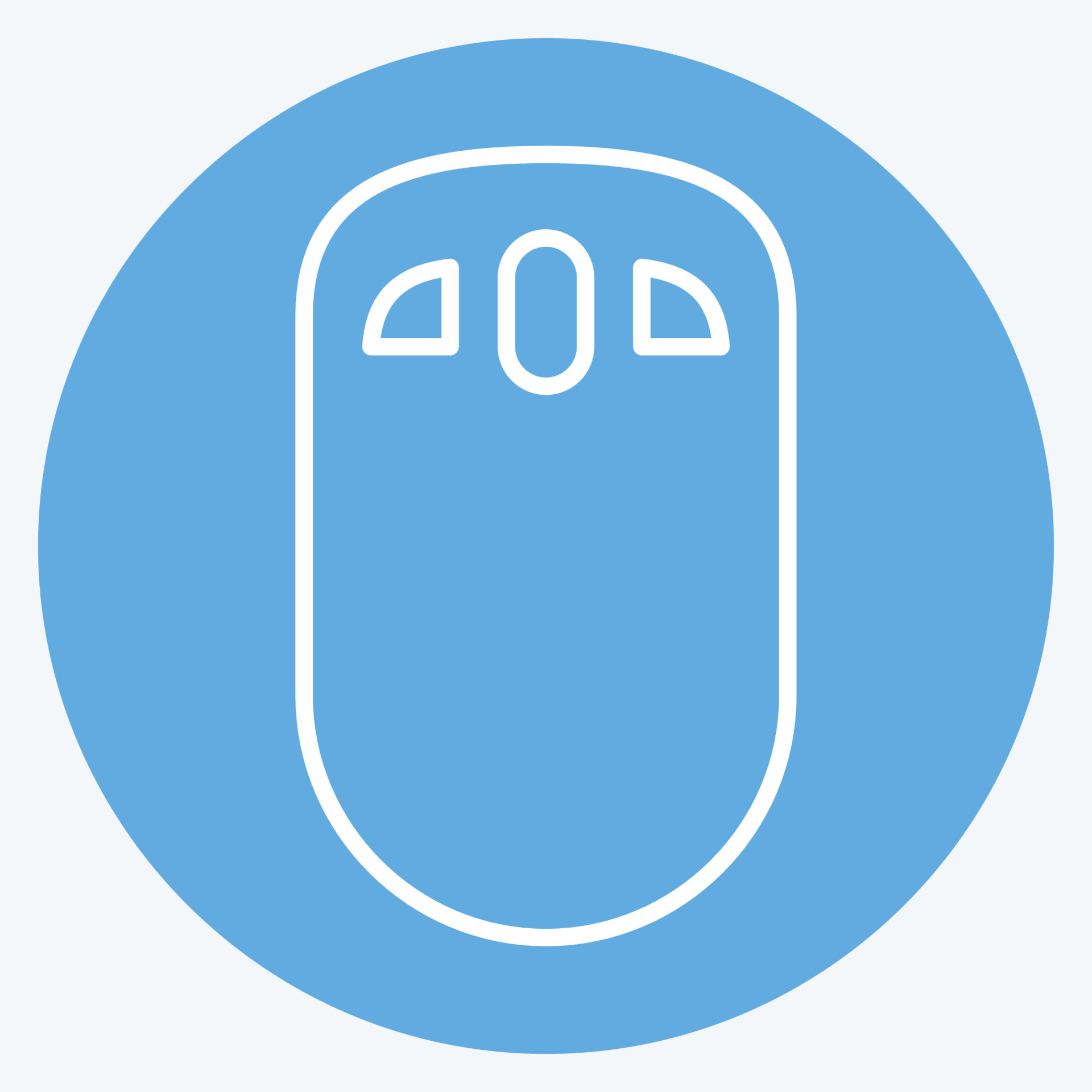 Icon Mouse. suitable for Computer Components symbol. blue eyes style ...