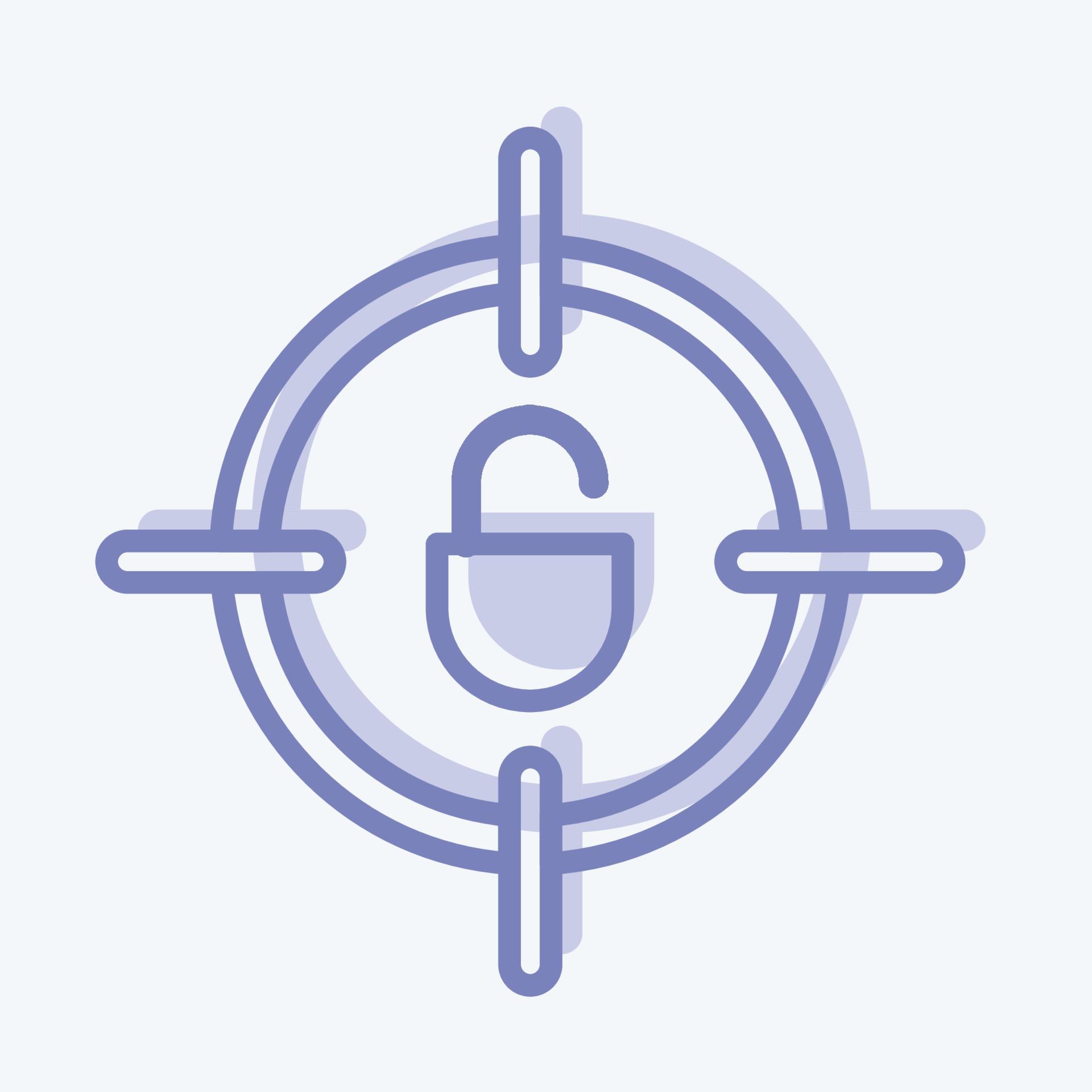 Icon Fraud Detection Suitable For Education Symbol Two Tone Style Simple Design Editable