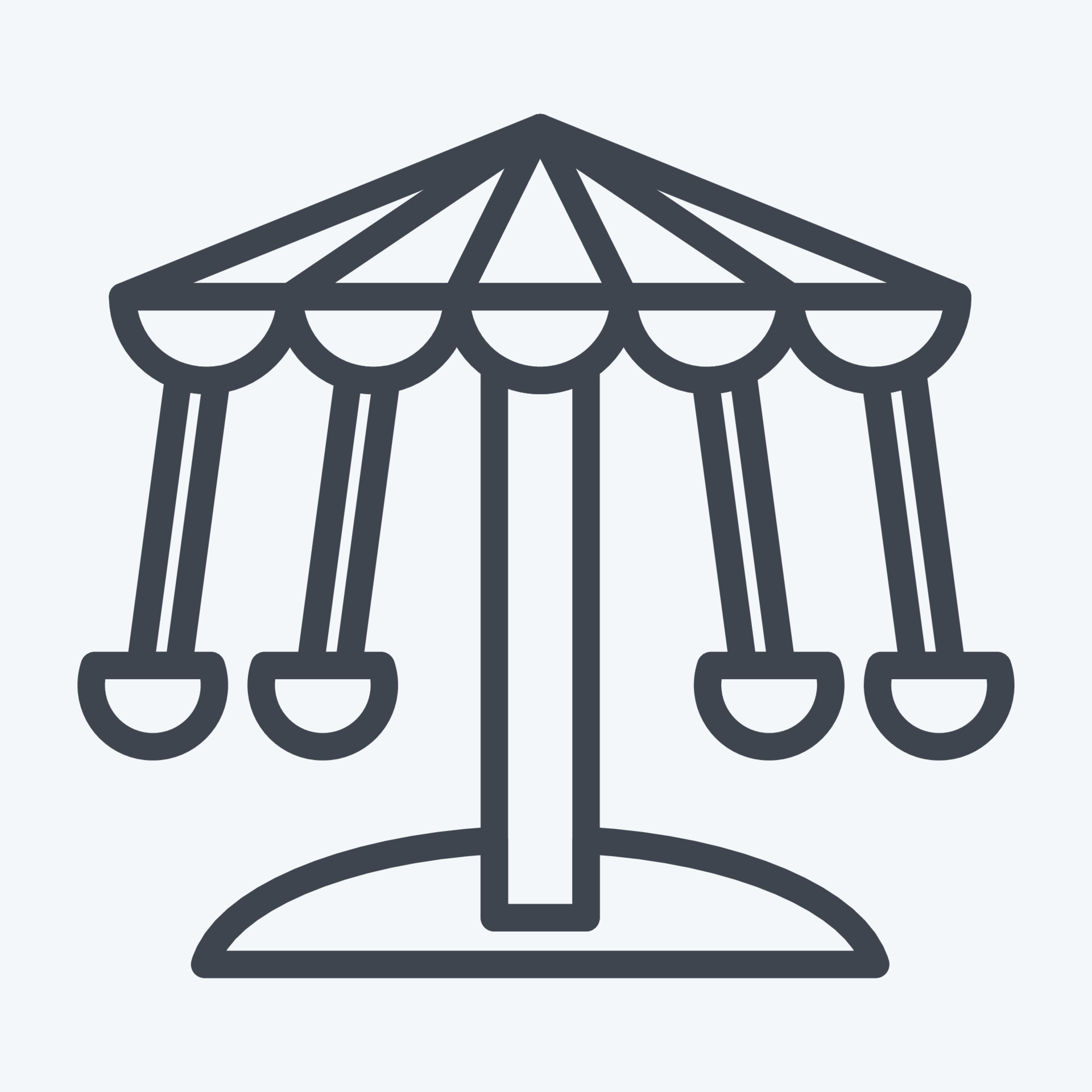 Icon Carousel. suitable for education symbol. line style. simple design ...