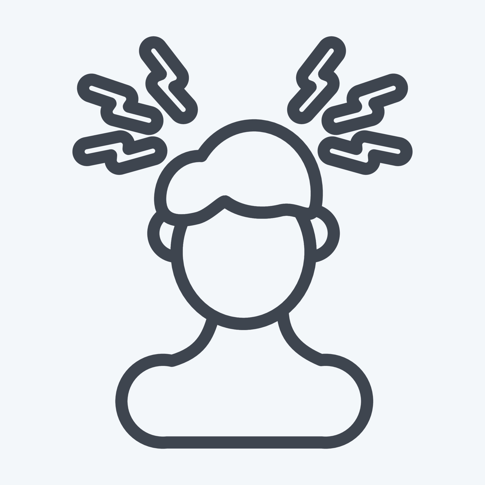 Icon Headaches. suitable for flu symbol. line style. simple design ... Icon Headaches. suitable for flu symbol. line style. simple design ...