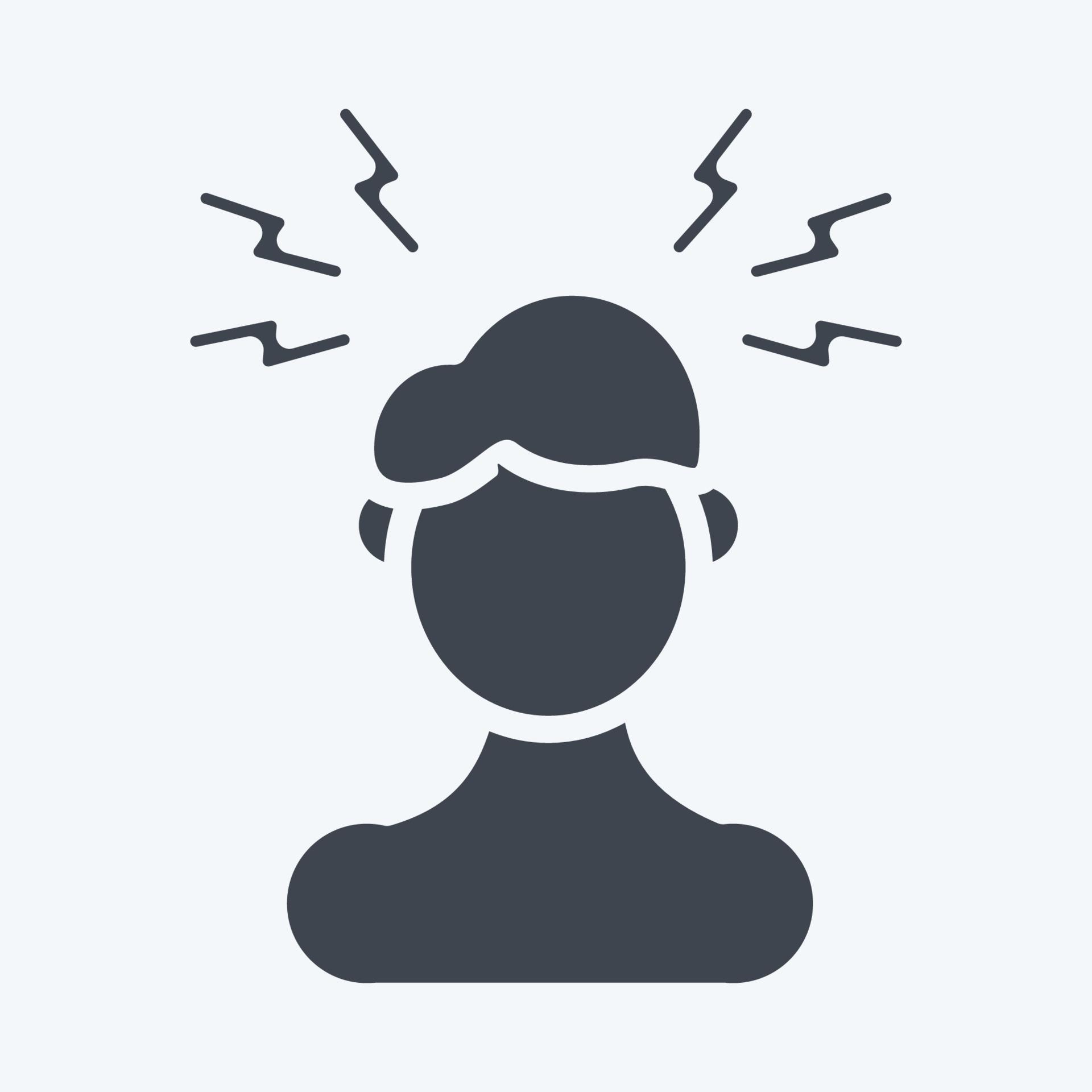Icon Headaches. suitable for flu symbol. glyph style. simple design ... Icon Headaches. suitable for flu symbol. glyph style. simple design ...