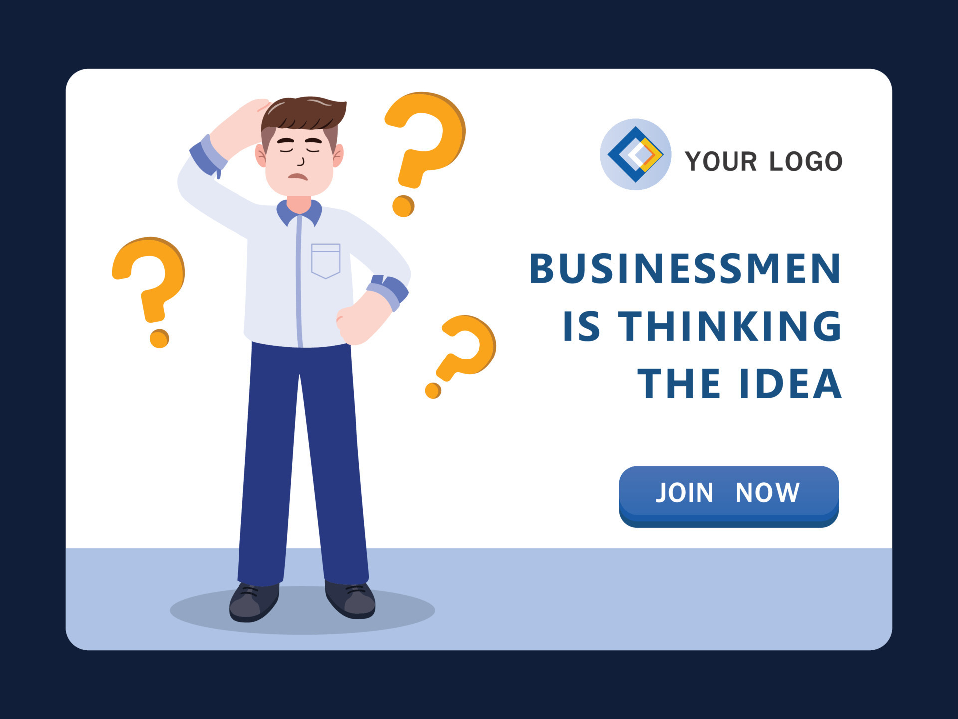 Businessmen searching solution, Ask and answer, problems, cartoon ...