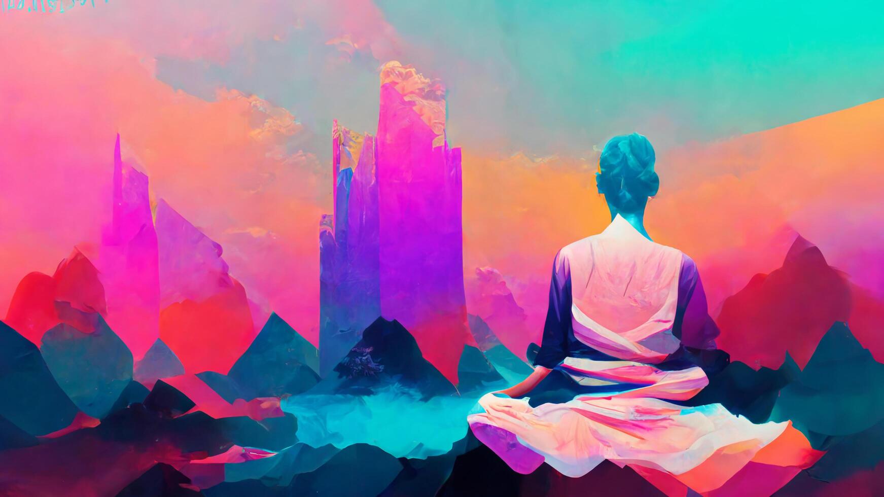 Abstract digital art paint meditation enlightenment background ... Abstract digital art paint meditation enlightenment background ...