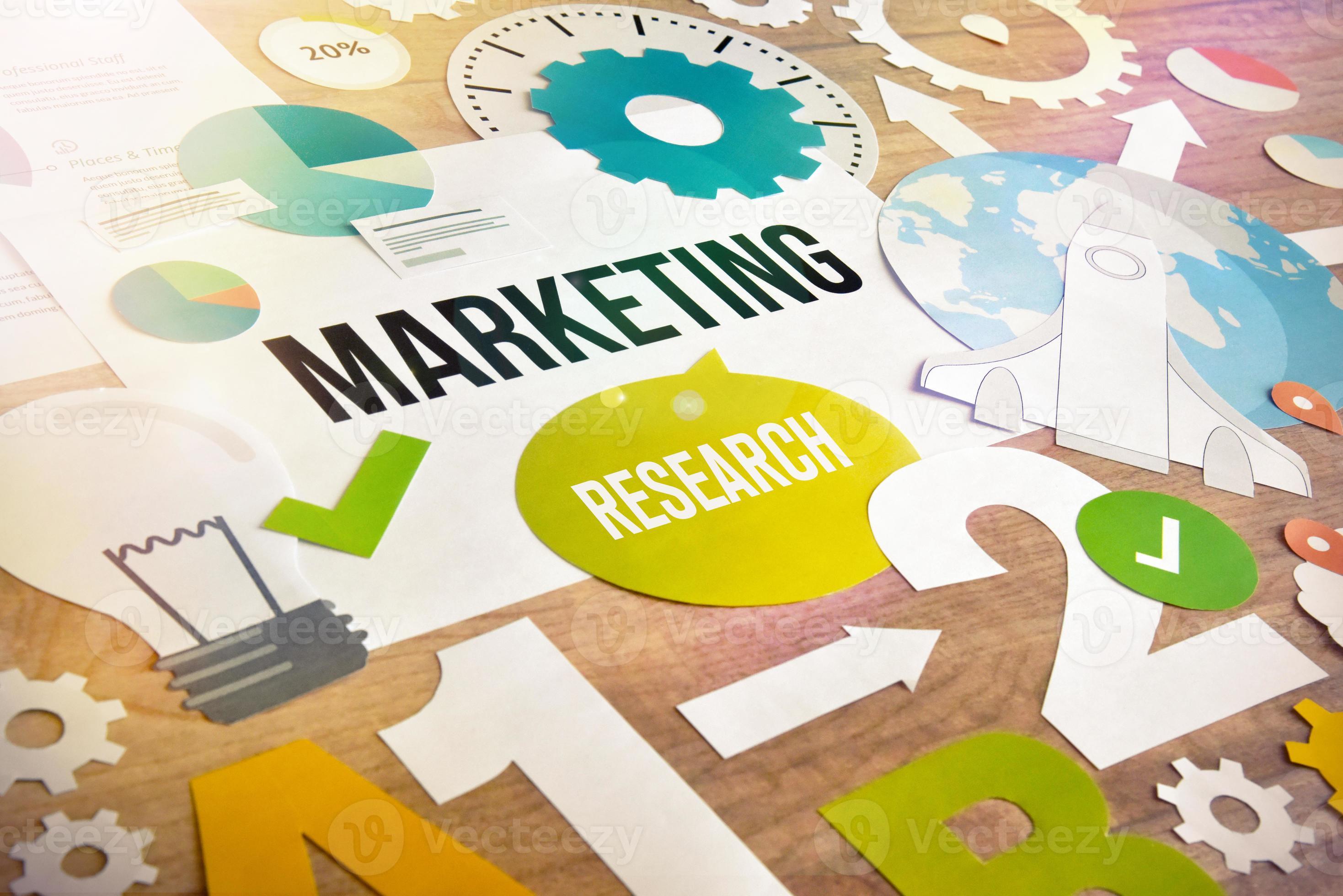 Marketing research concept design. Concept for website and mobile ...