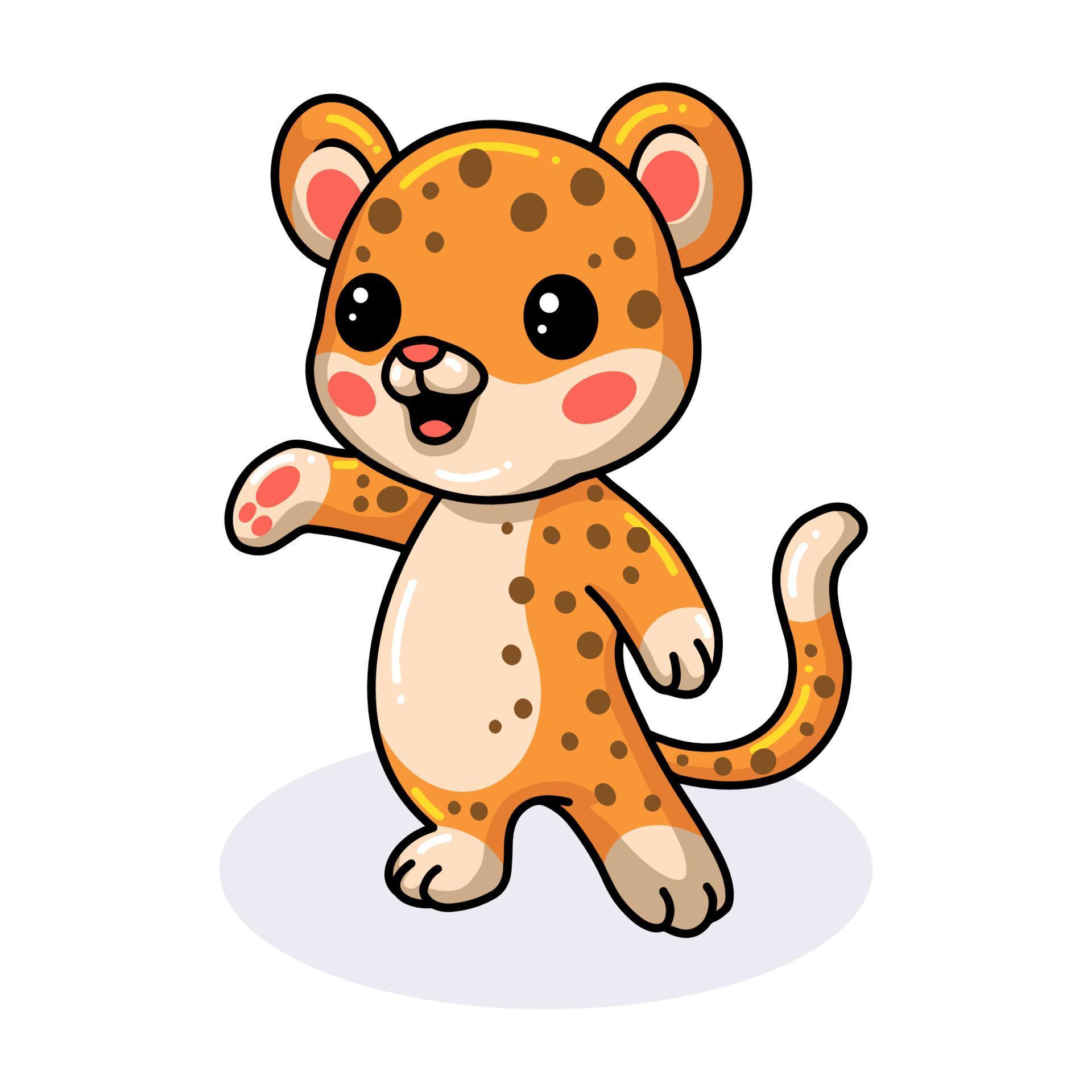 Cute baby leopard cartoon posing 10382152 Vector Art at Vecteezy Cute baby leopard cartoon posing 10382152 Vector Art at Vecteezy