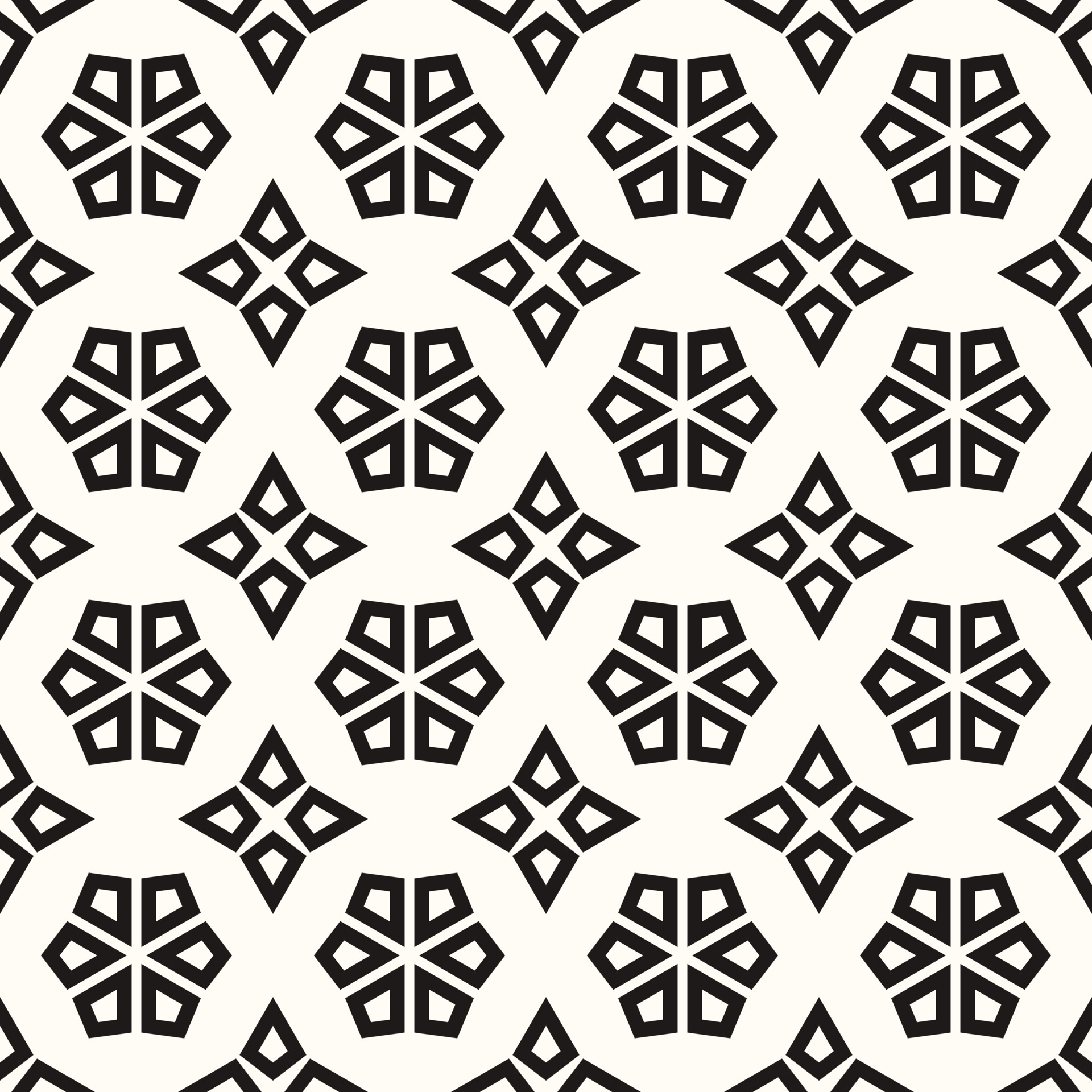 Vector Geometric Abstract Seamless Monochrome Pattern Texture Repeating