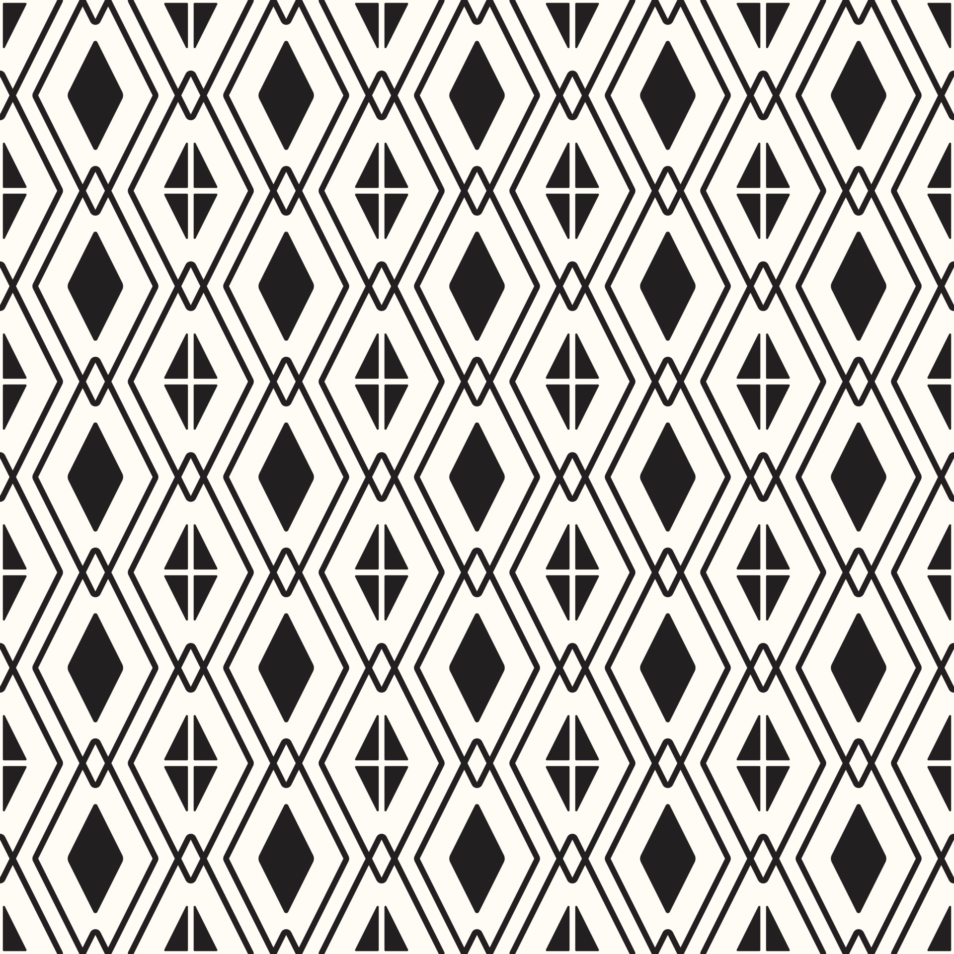 Vector Geometric Abstract Seamless Monochrome Pattern Texture Repeating