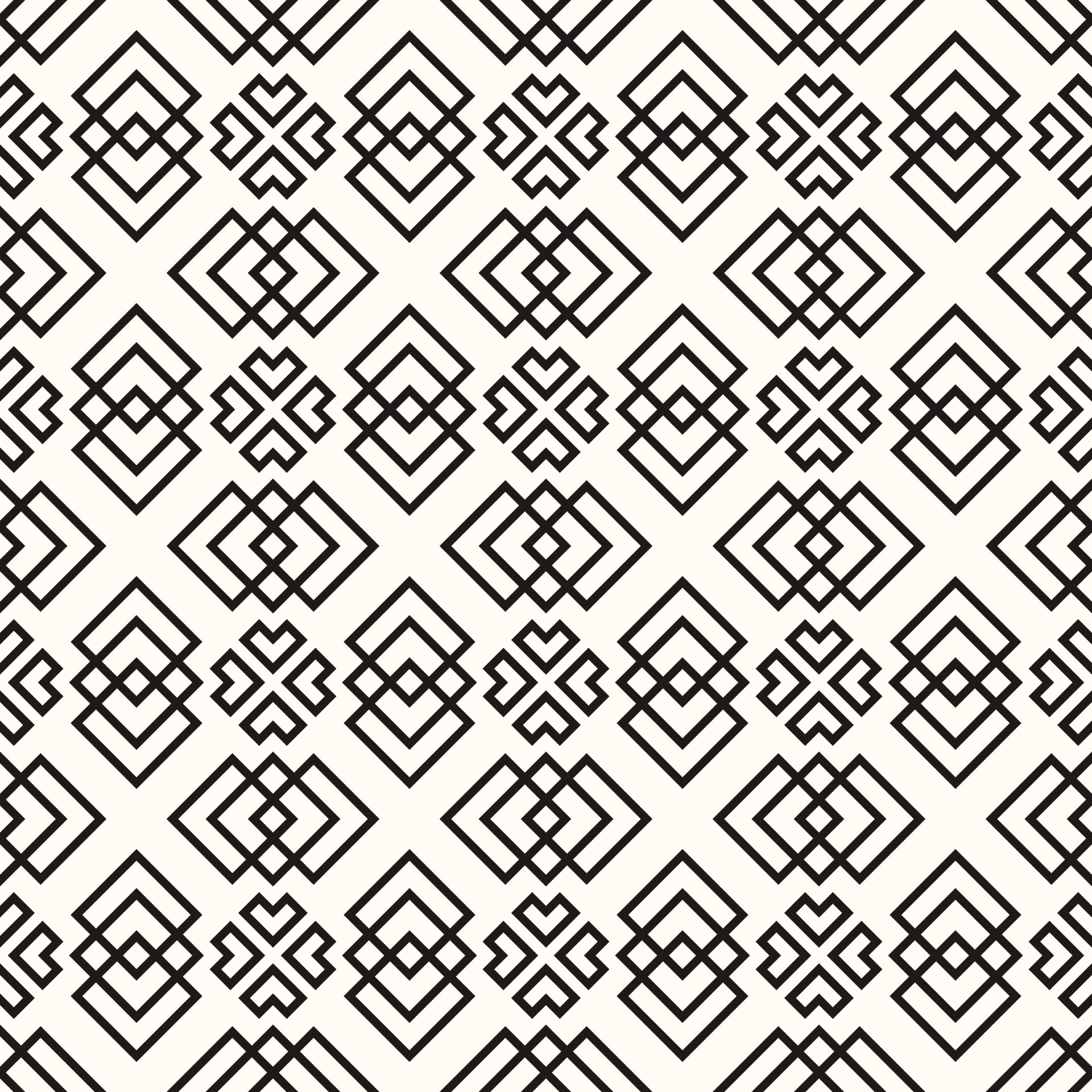 Vector Geometric Abstract Seamless Monochrome Pattern Texture Repeating