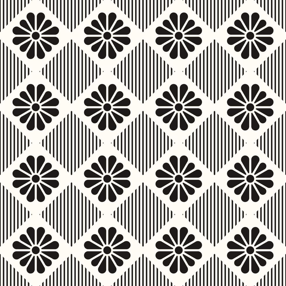 Vector Geometric Abstract Seamless Monochrome Pattern Texture Repeating Background 10382655