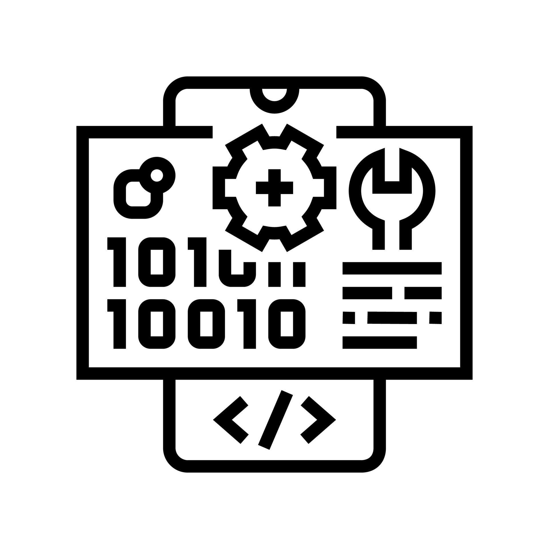 application development line icon vector illustration 10385289 Vector ...