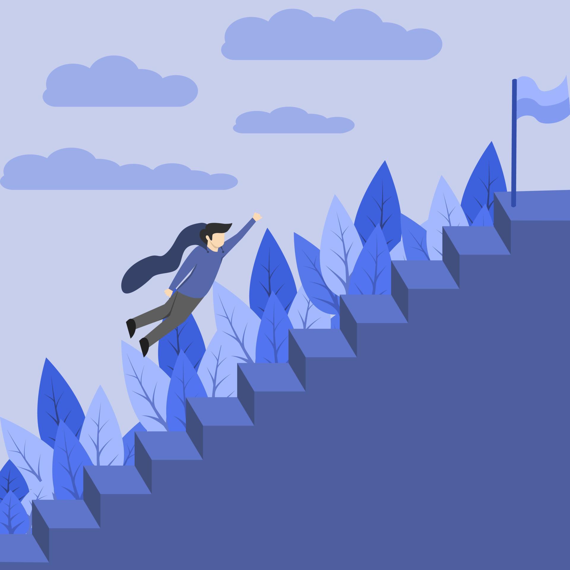 a man who uses a rocket to reach the flag. This design is suitable for ...