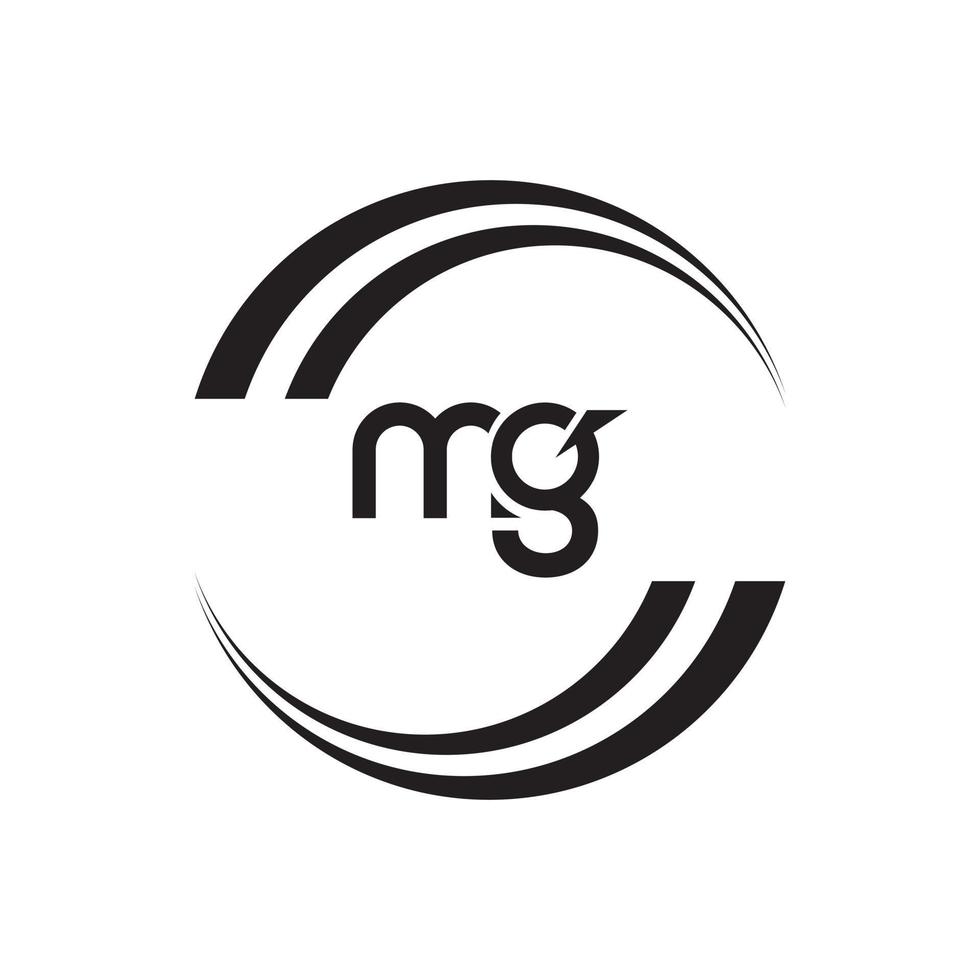 diseño del logotipo de la letra mg. letras iniciales mg logo icono 10388305 Vector en Vecteezy