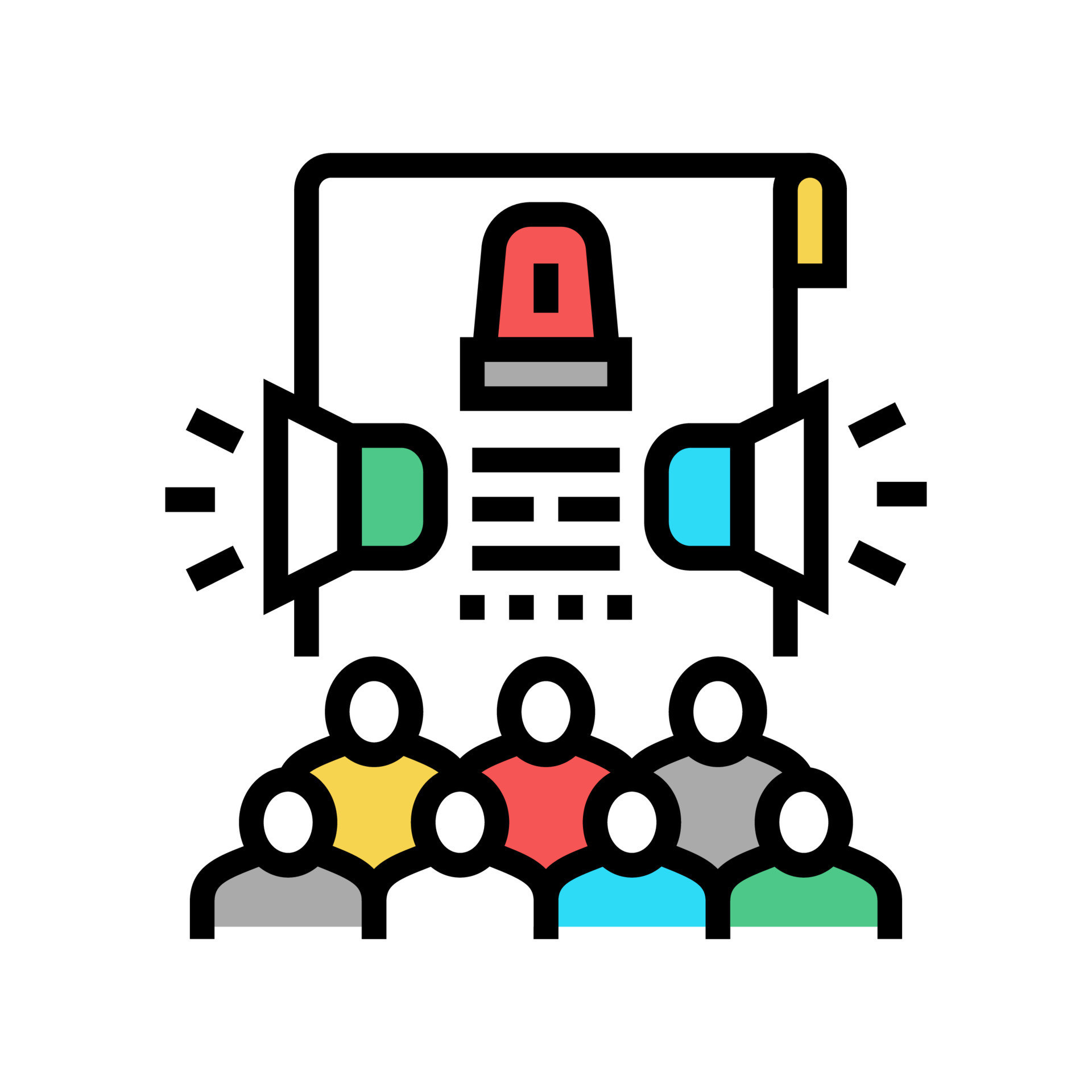 crisis management color icon vector illustration 10388897 Vector Art at Vecteezy