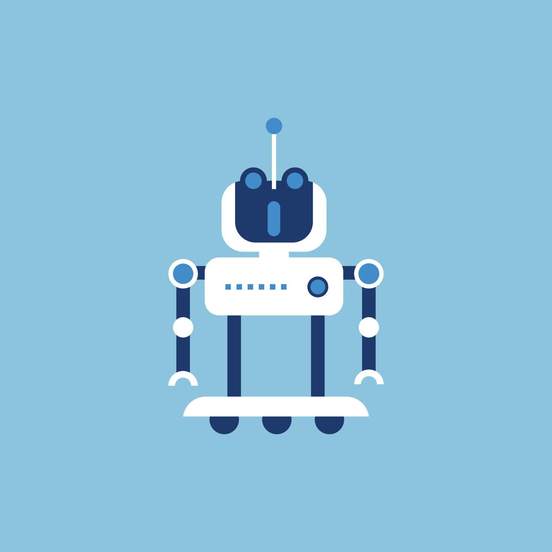 artificial intelligence technology robot character 10388931 Vector Art ...