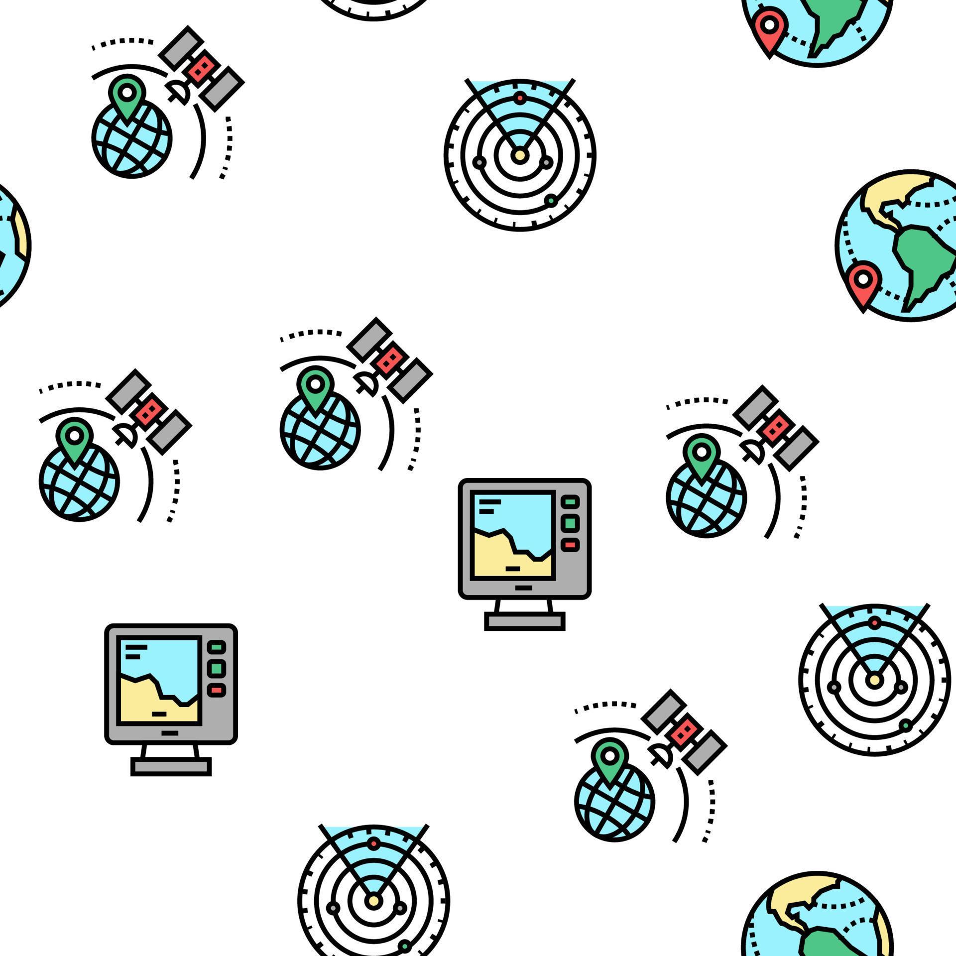 Map Location System Vector Seamless Pattern 10391432 Vector Art at Vecteezy