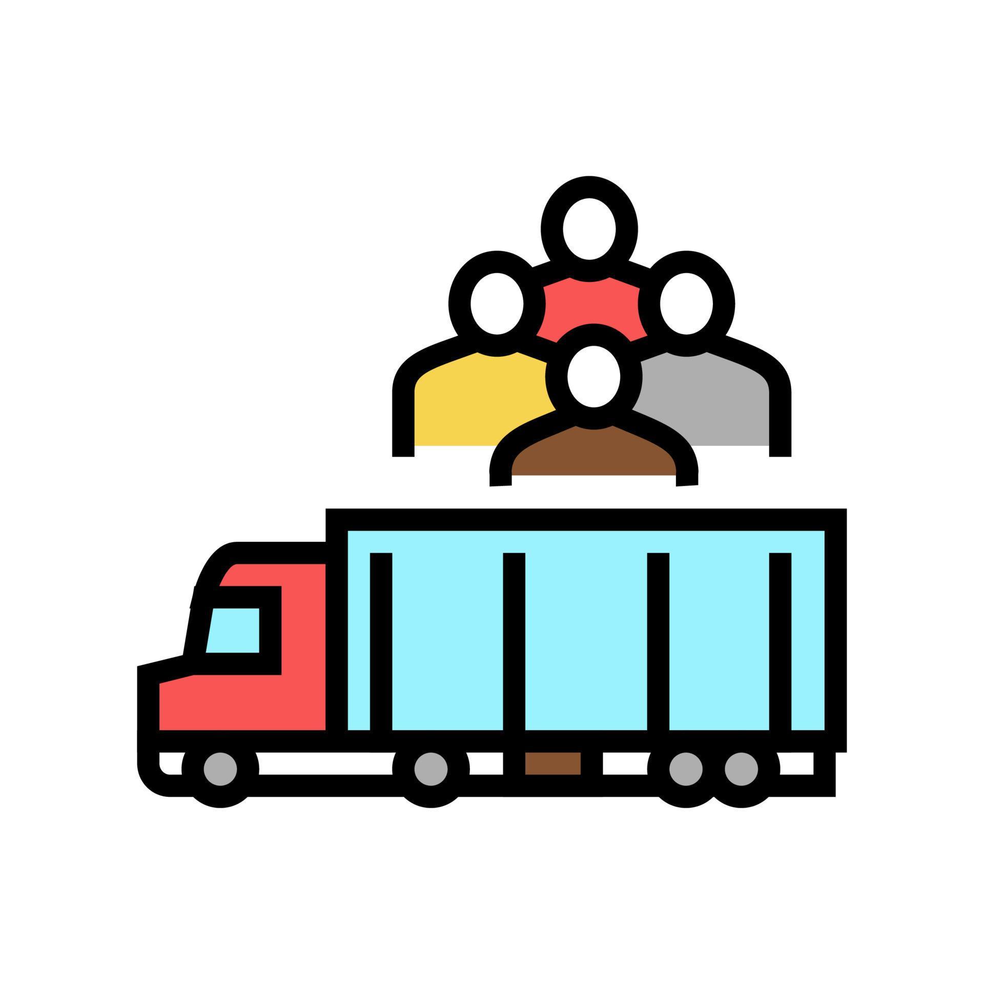 truck transportation refugee color icon vector illustration 10393587 ... truck transportation refugee color icon vector illustration 10393587 ...