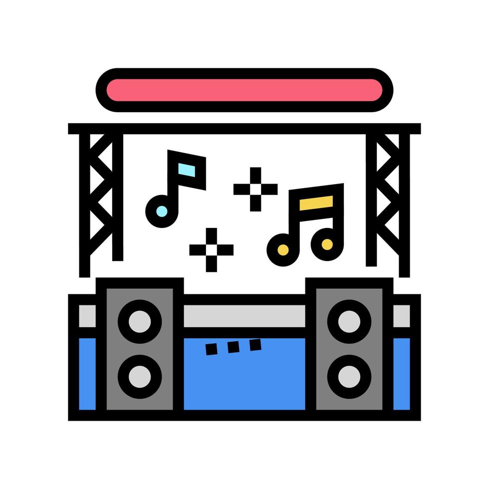 stage for music concert color icon vector illustration 10396160 Vector ...
