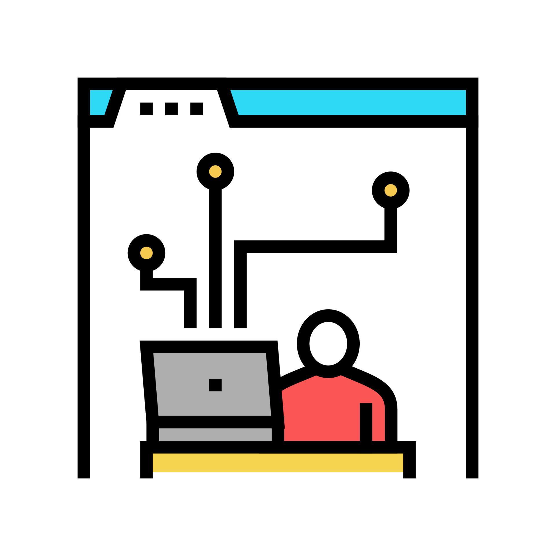 developer working and codding program color icon vector illustration 10397255 Vector Art at Vecteezy