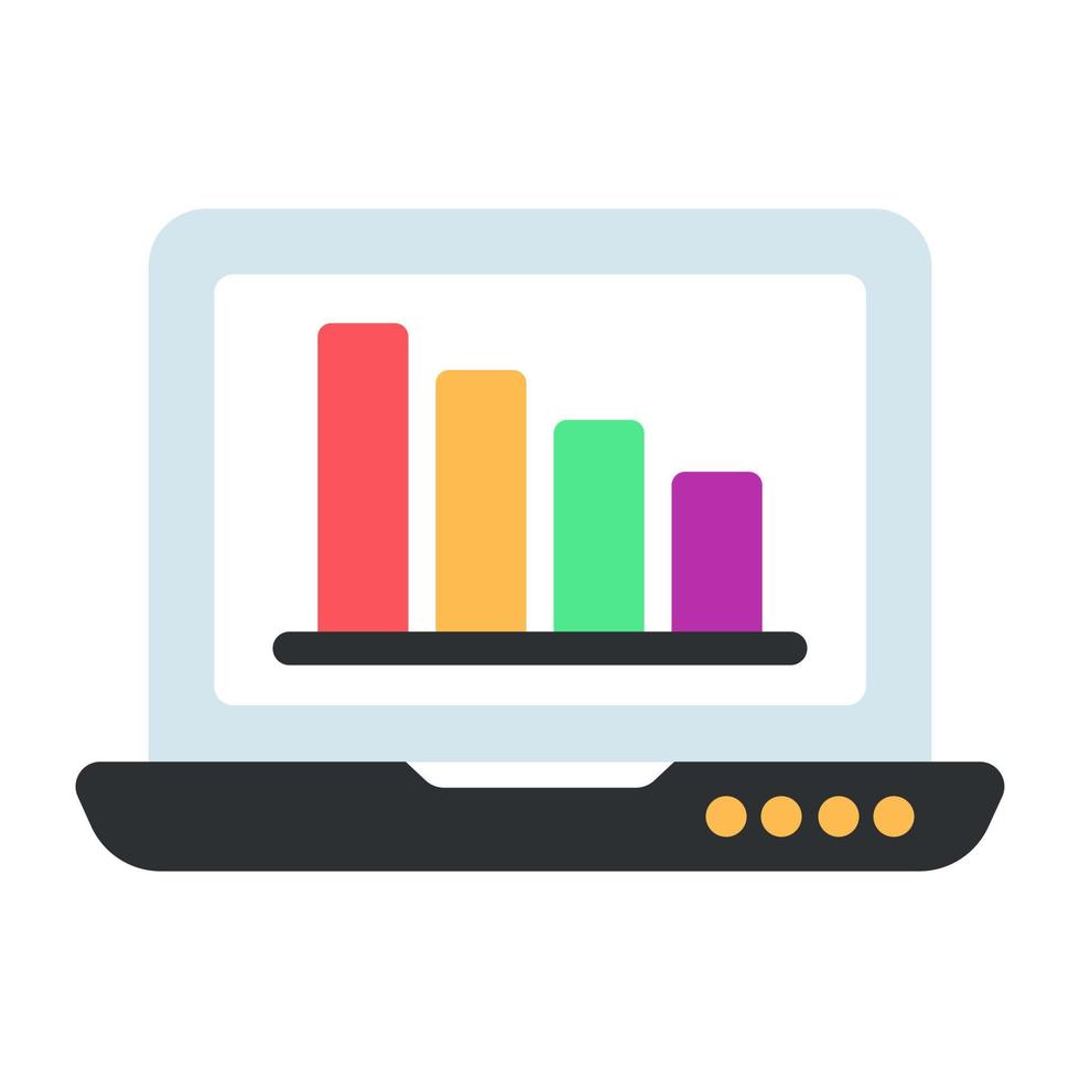 A unique design icon of online data analytics 10398054 Vector Art at ...