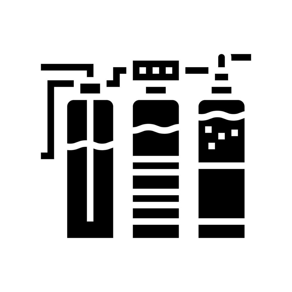 water different filtration filter glyph icon vector illustration ...