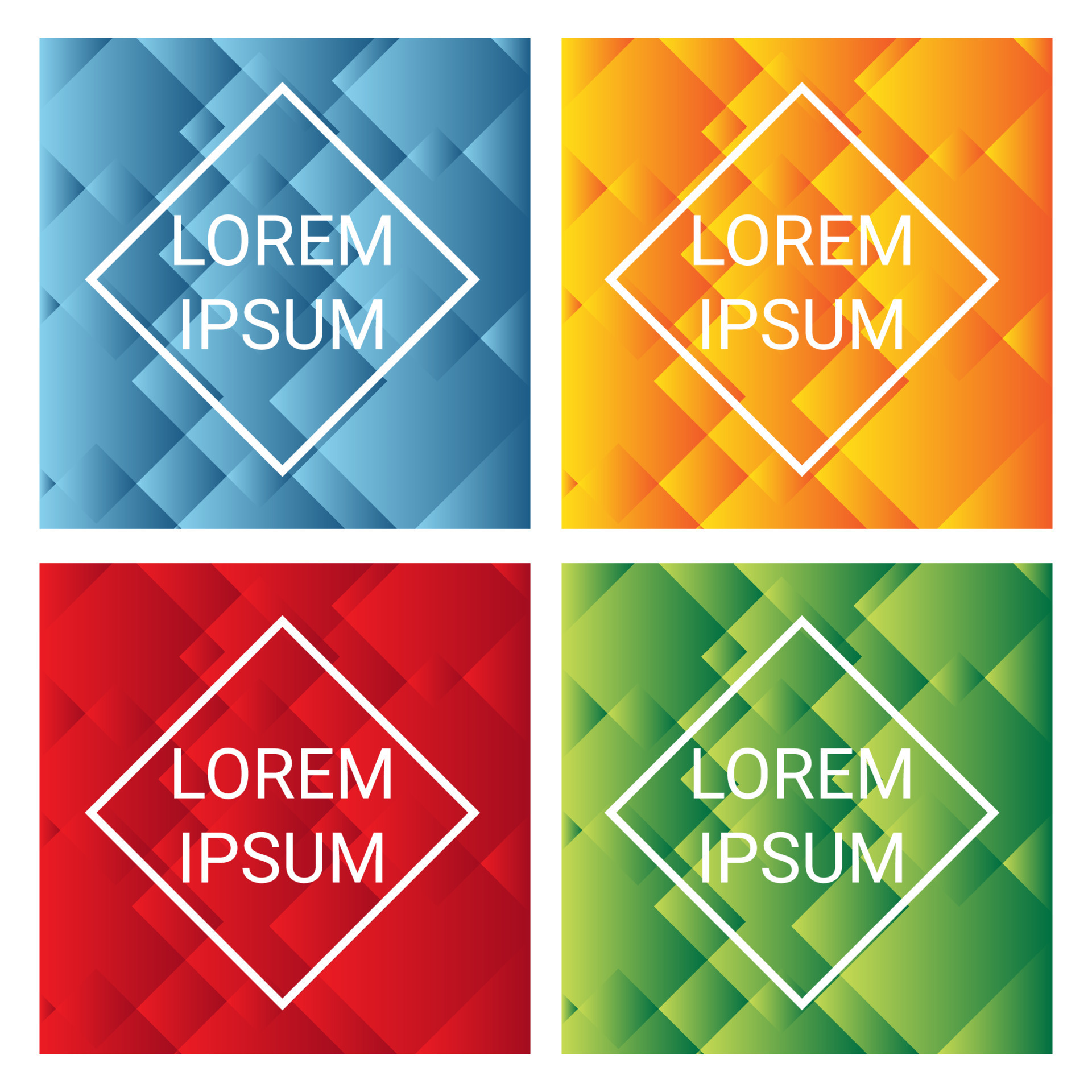 colorful geometric gradient background vector template 10399799 Vector ...