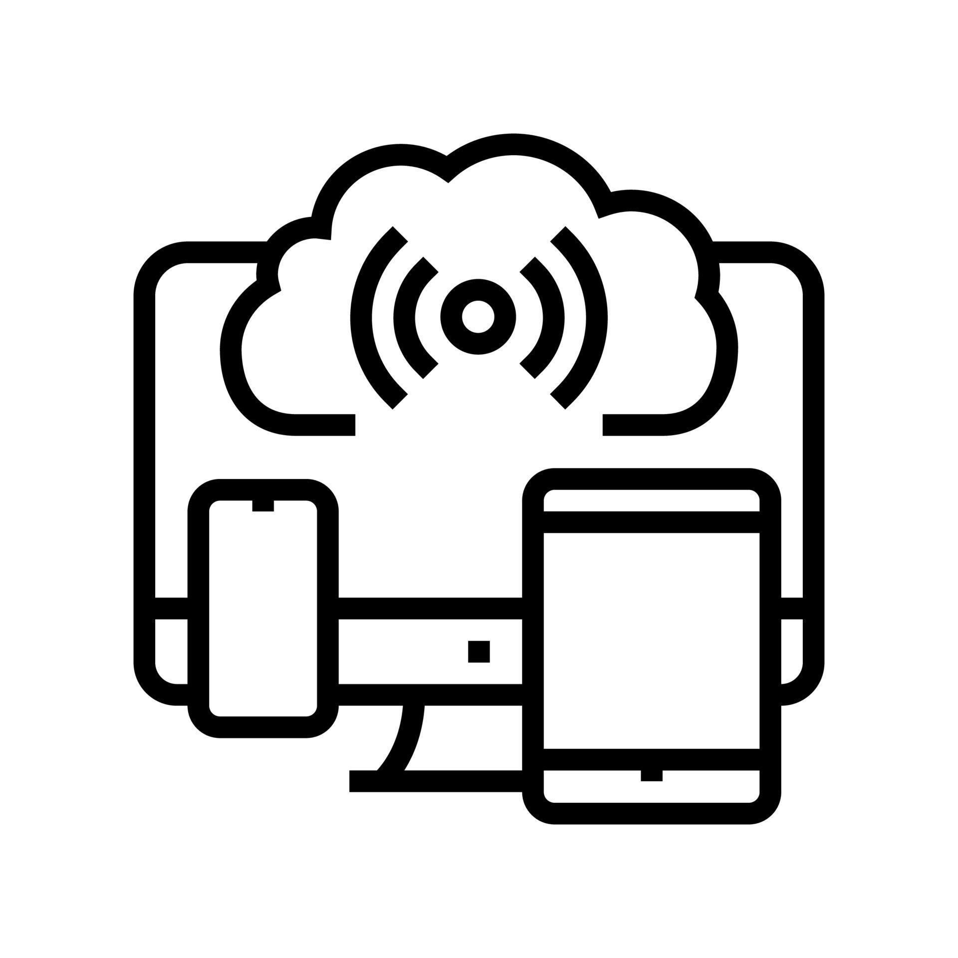 Cloud Storage Line Icon Vector Illustration 10402284 Vector Art At Vecteezy
