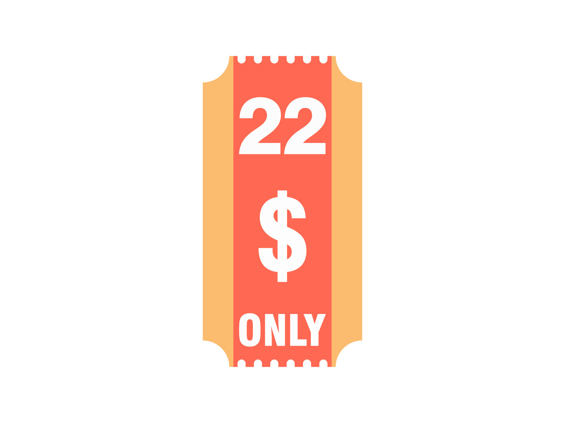 22 Dollar Only Coupon Sign Or Label Or Discount Voucher Money Saving 22-dollar-only-coupon-sign-or-label-or-discount-voucher-money-saving