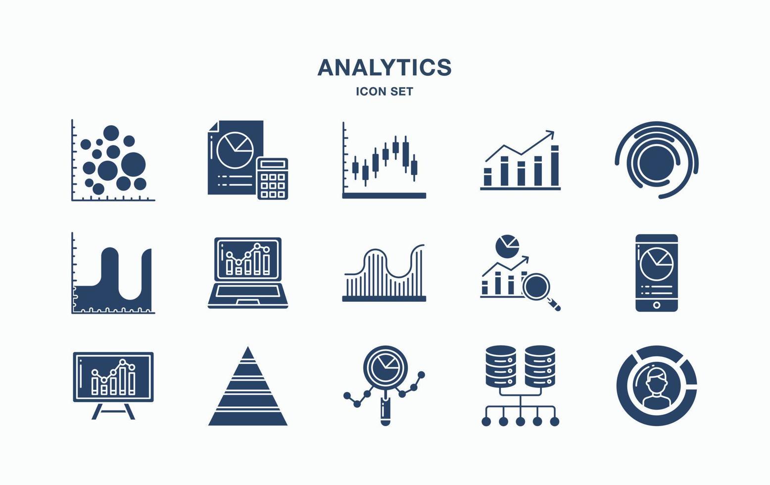 Graph and Data Analytics icon set 10404977 Vector Art at Vecteezy
