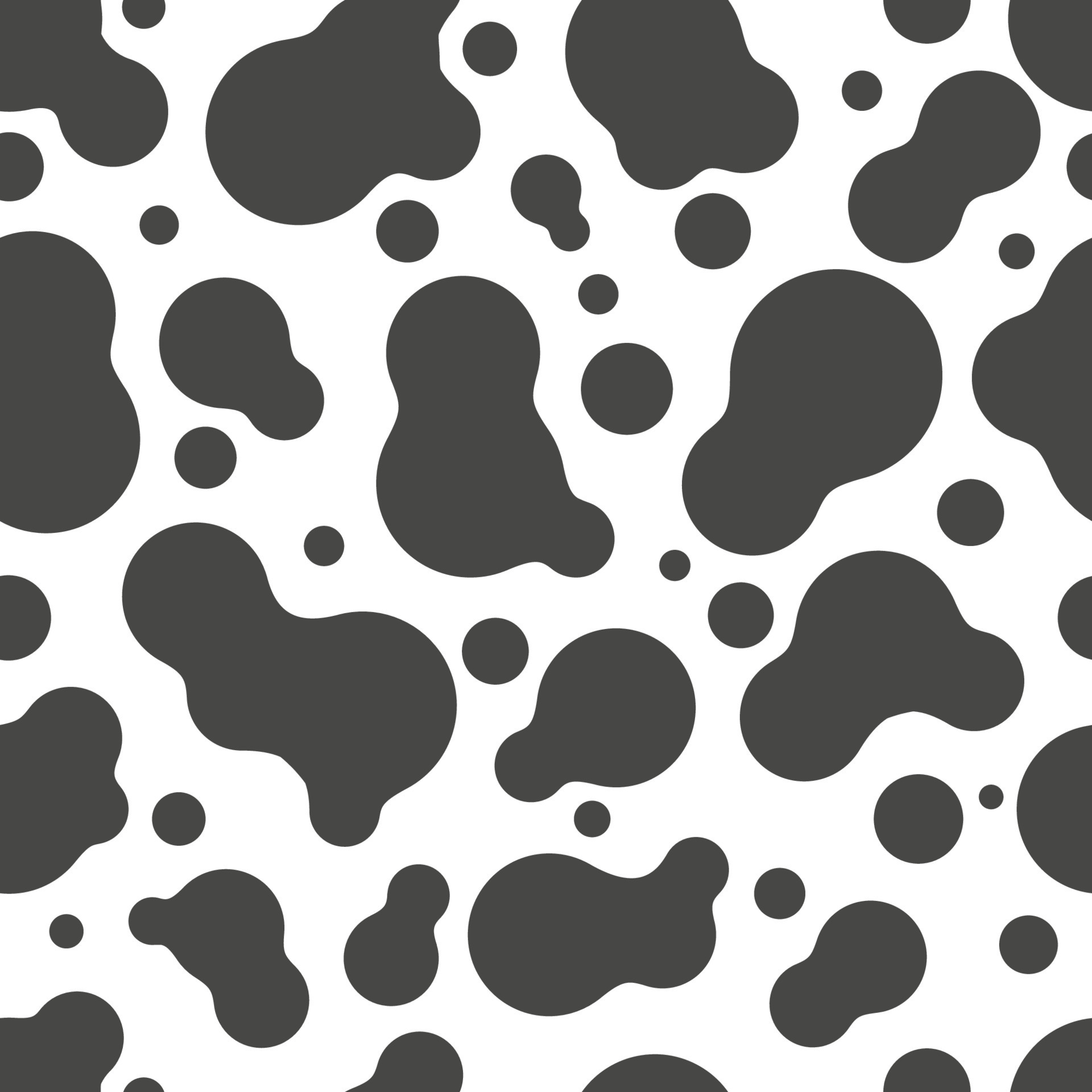 Cow Pattern With Spots And Stains Dairy Seamless Texture Cute Milk