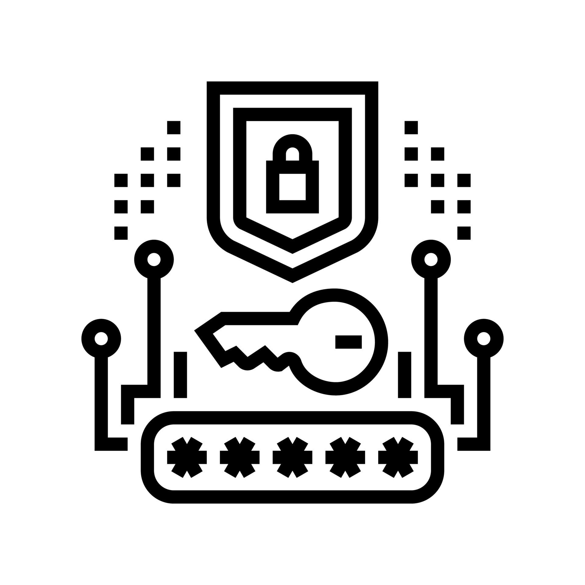 Security System Line Icon Vector Illustration 10406966 Vector Art At