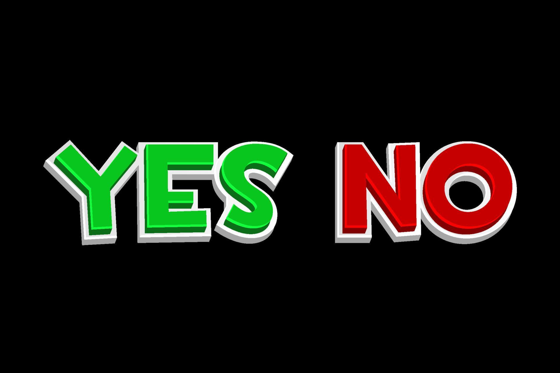 Yes or no icons, variation buttons for the game UI. Vector illustration ...