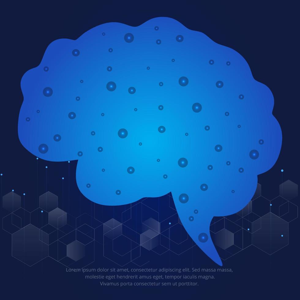 Modern Artificial intelligence concept design background vector ... Modern Artificial intelligence concept design background vector ...