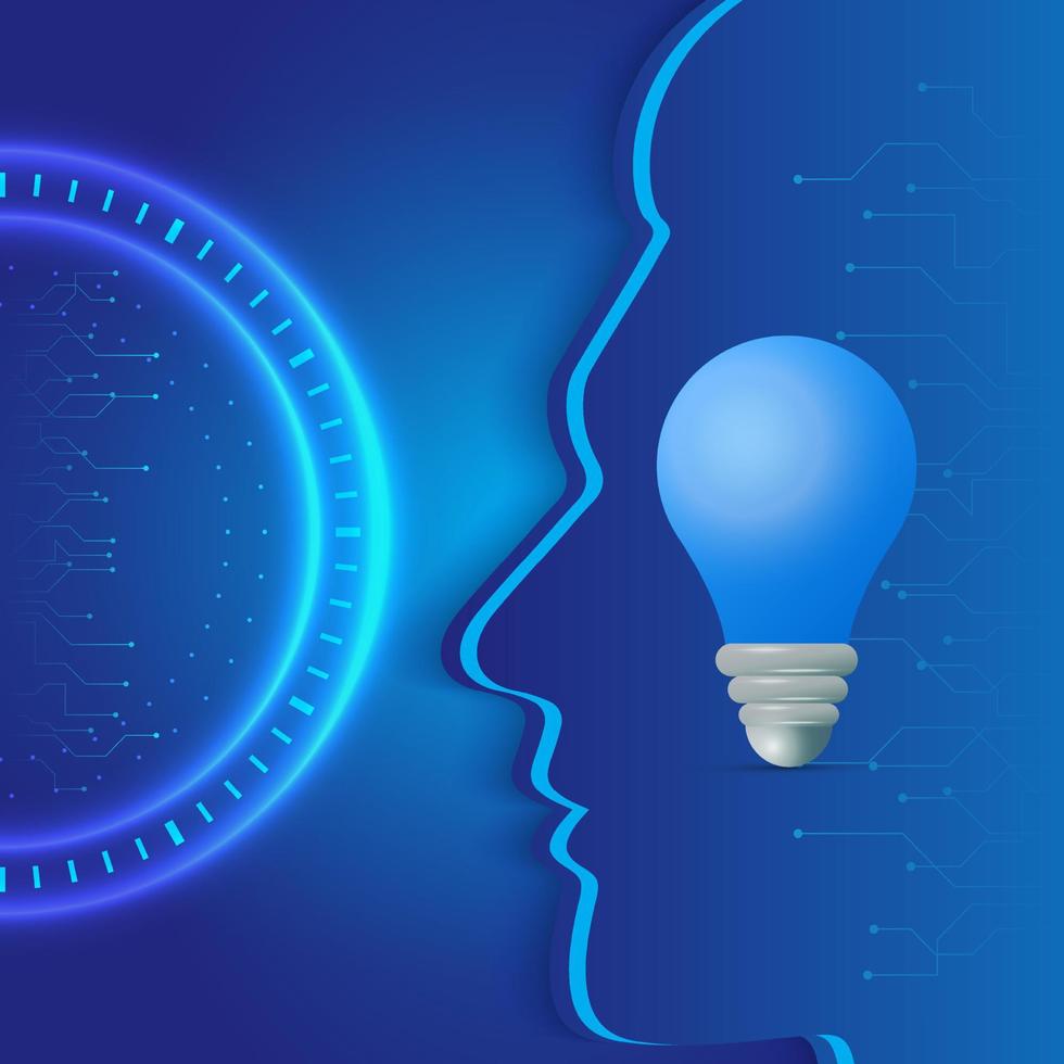 Intellectual Artificial intelligence concept design background vector ... Intellectual Artificial intelligence concept design background vector ...
