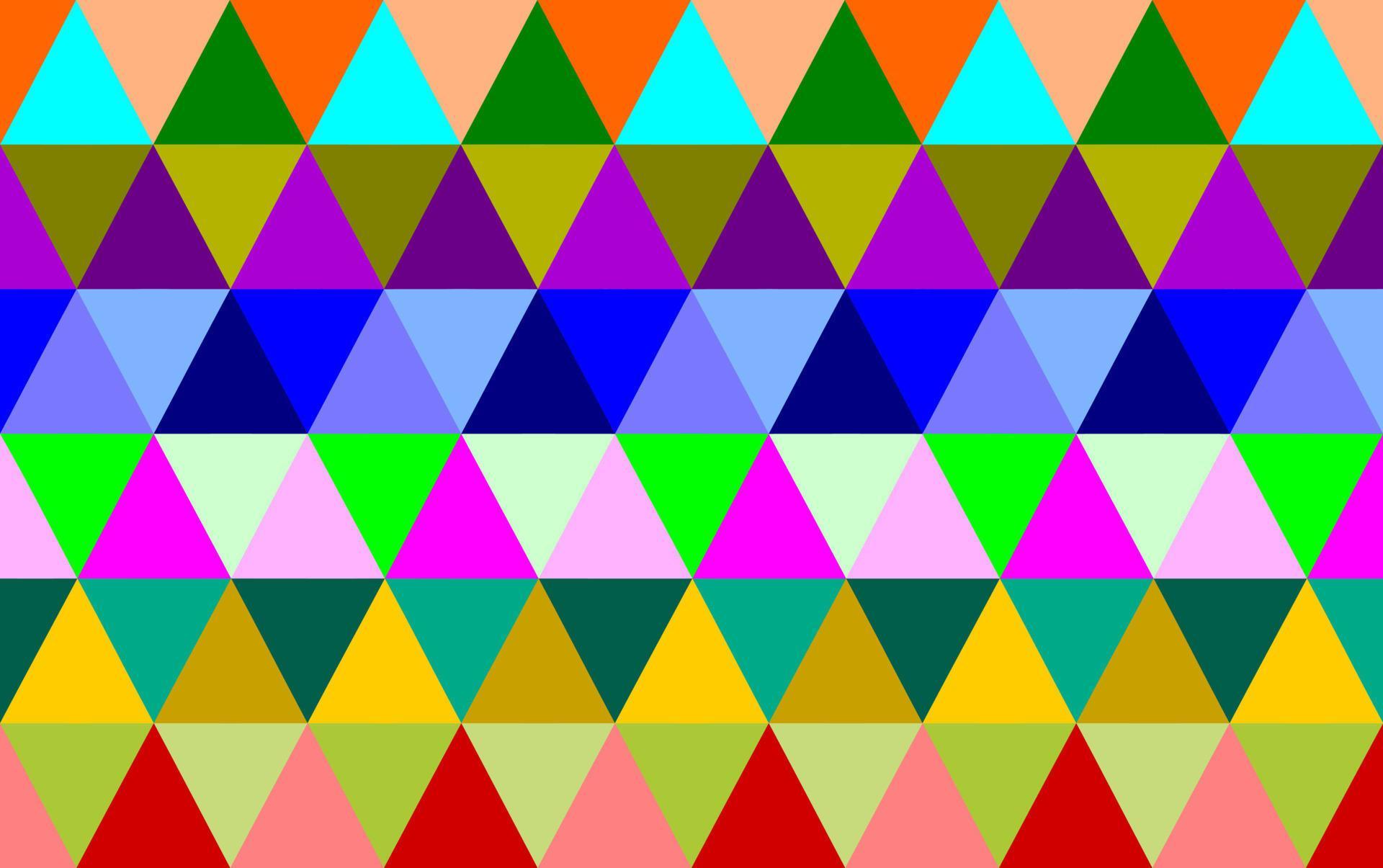 Vector seamless colorful geometry triangle pattern. Colorful patterns ...