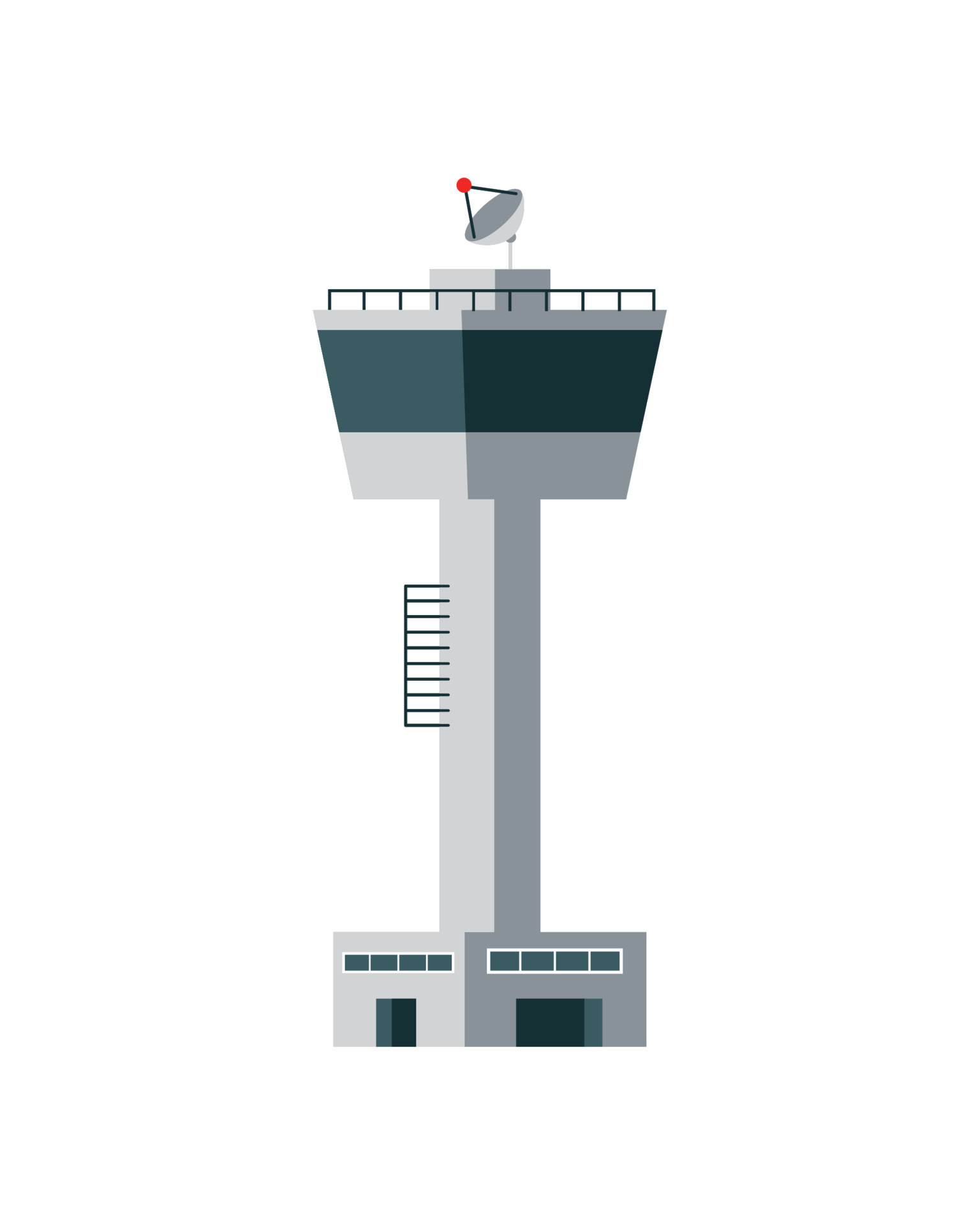 Airport Tower Vector